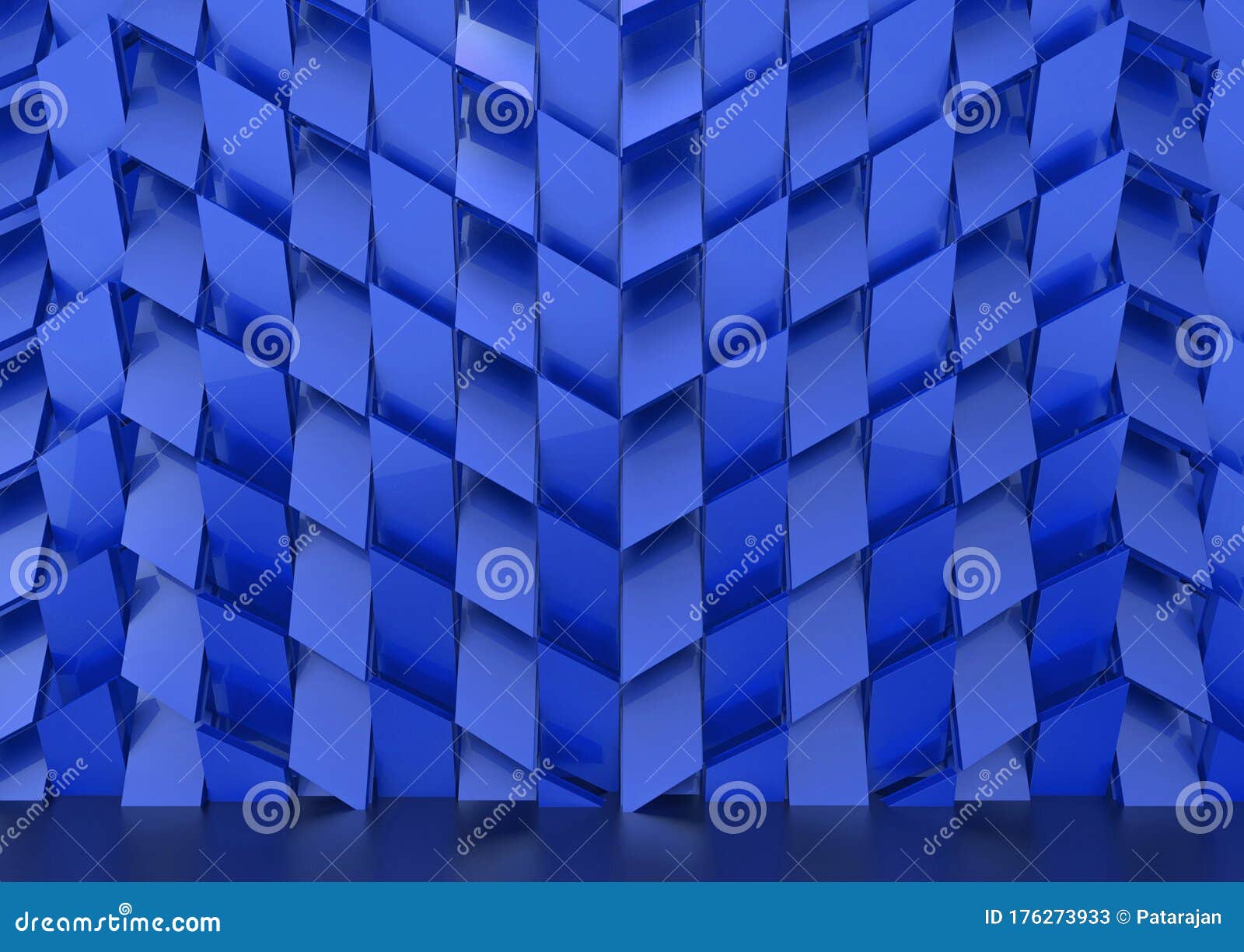 3d Rendering. Luxurious Gold Panel Bars Pattern Corner Room Wall ...