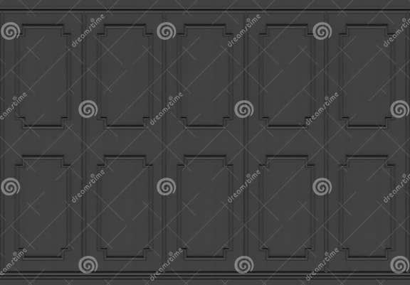 3d Rendering. Luxurious Dark Wood Square Shape Pattern Panel Vintage ...