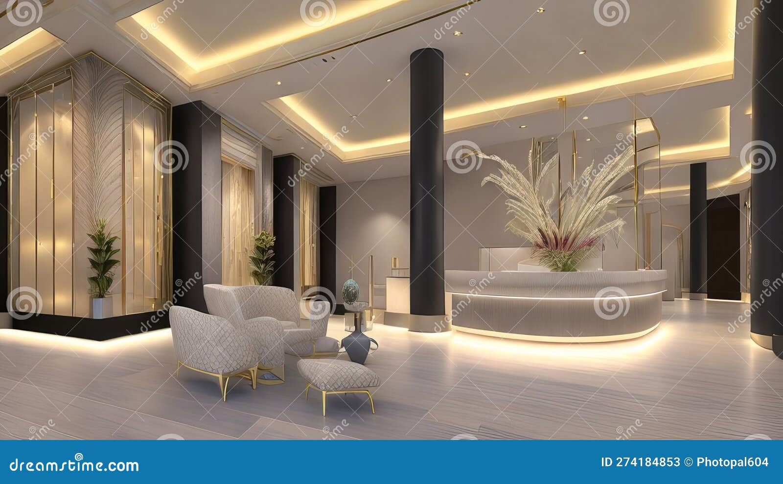 A Luxurious Hotel Room With A King-sized Bed, Plush Linens, And A ...