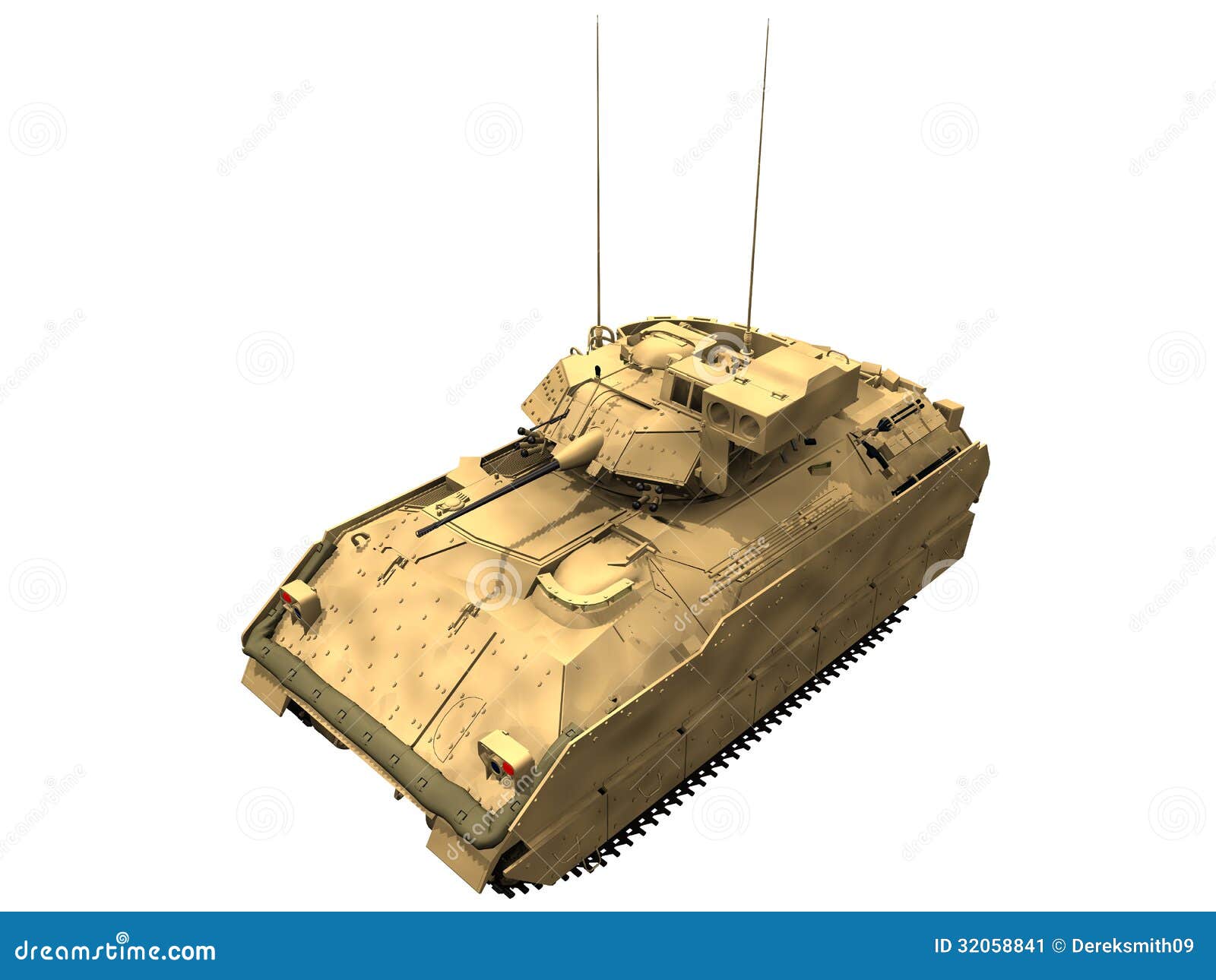 Bradley Fighting Vehicle Tank Royalty-Free Illustration | CartoonDealer ...