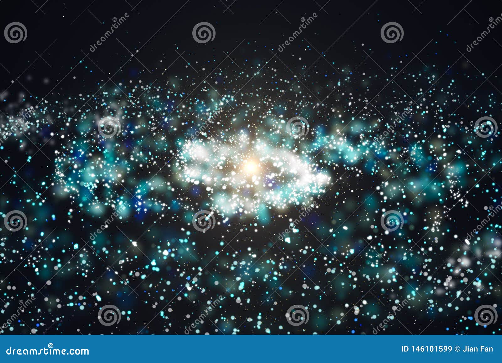 3d Rendering, the Magnificent Spiral Nebula. the Universe Background ...