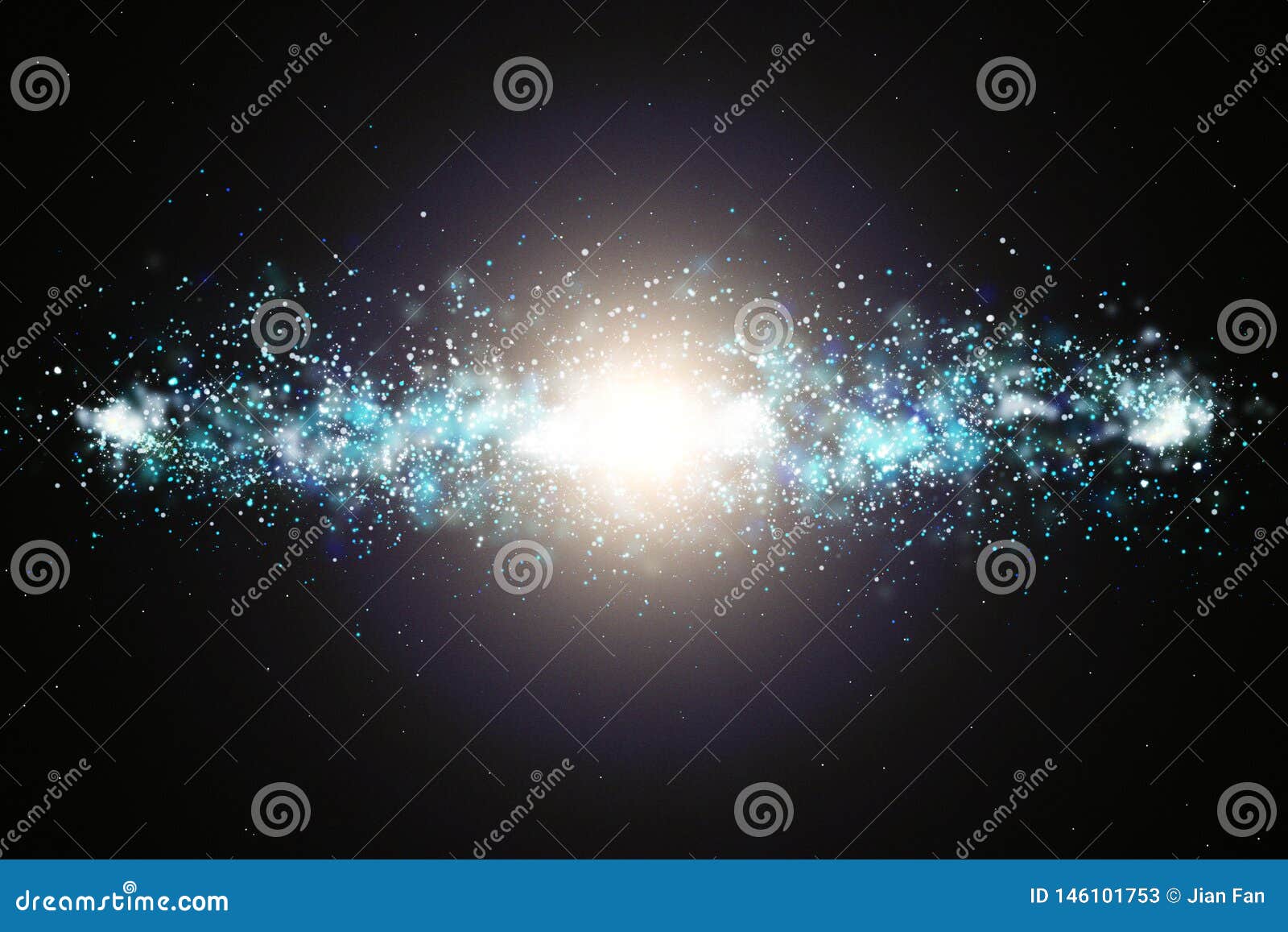 3d Rendering, the Magnificent Spiral Nebula. the Universe Background ...