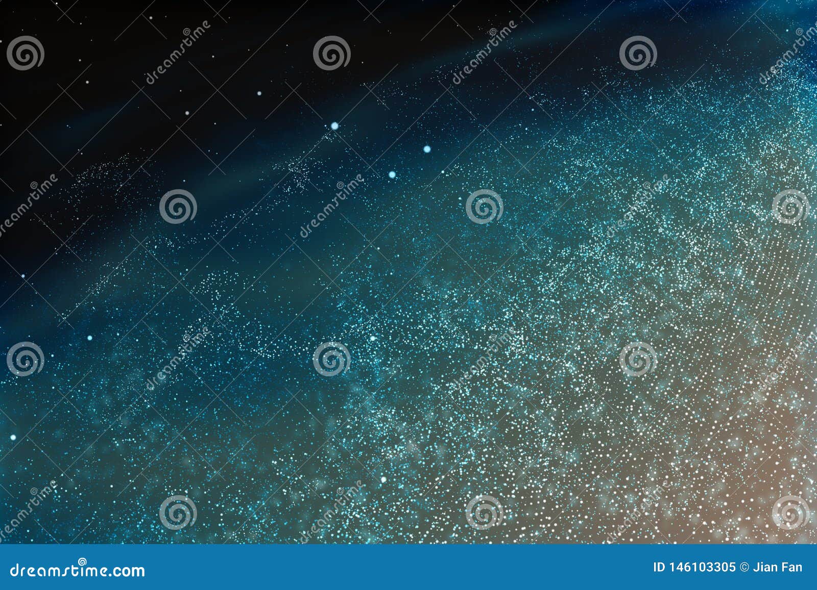 3d Rendering, The Magnificent Spiral Nebula. The Universe Background ...