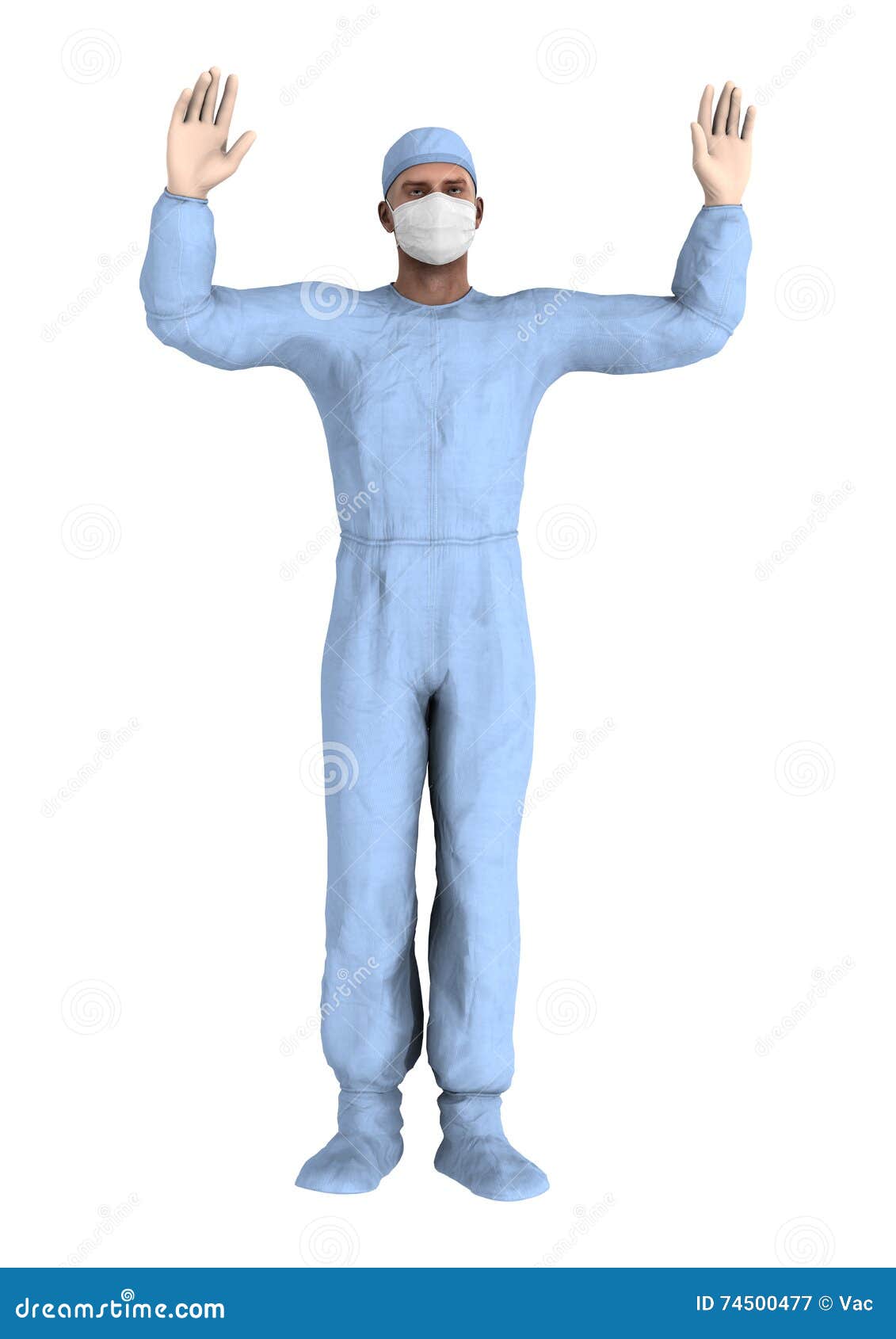 3D Rendering Male Doctor on White Stock Illustration - Illustration of ...