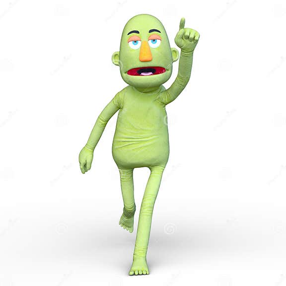 3D Rendering of a Male Puppet Stock Illustration - Illustration of ...