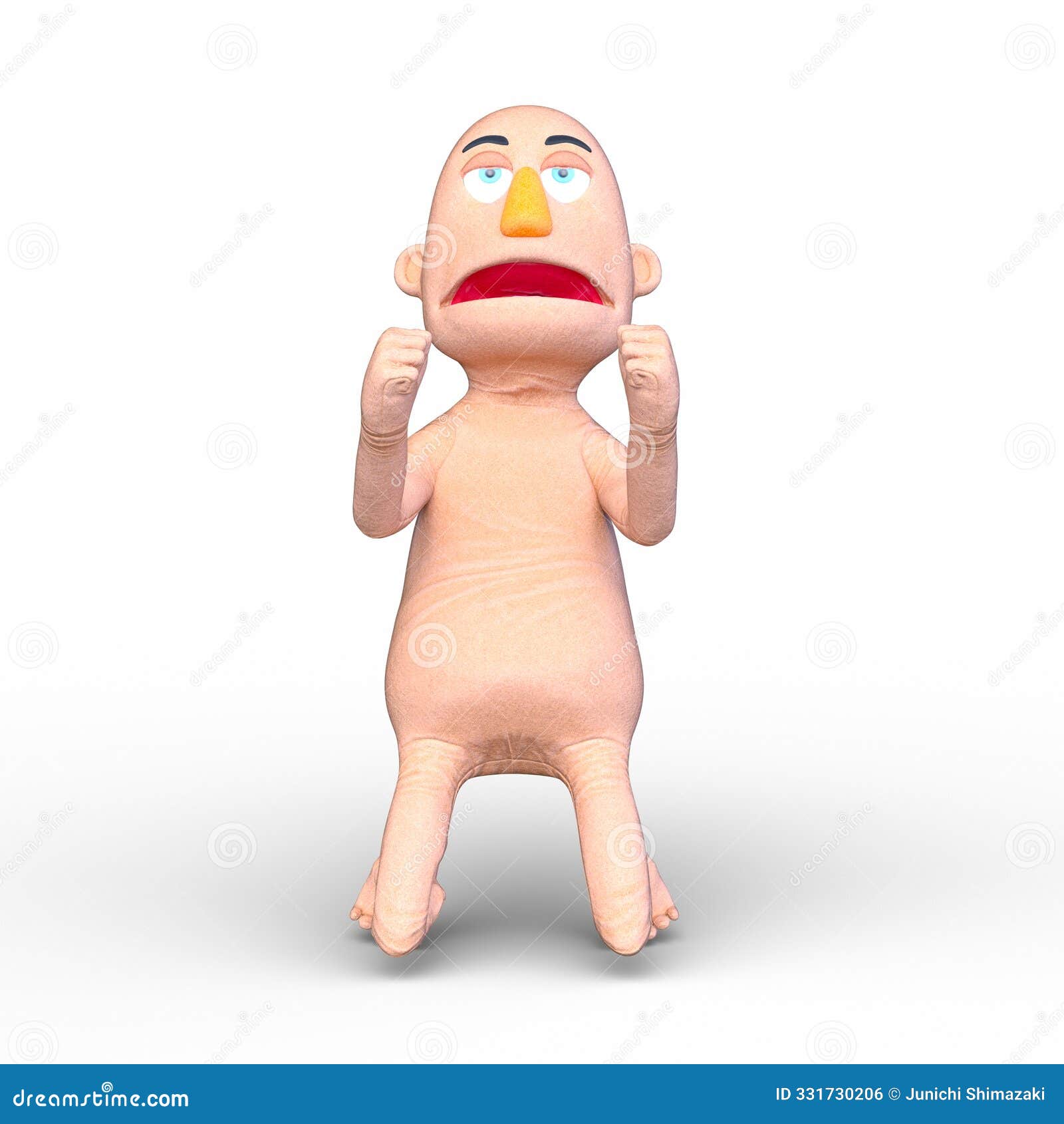 3D Rendering of a Male Puppet Stock Illustration - Illustration of pose ...