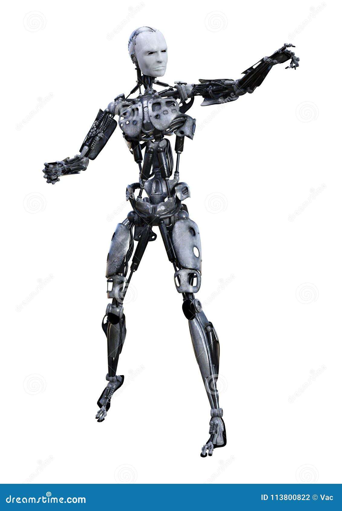 3D Rendering Male Robot on White Stock Photo - Image of cyber, cyborg ...
