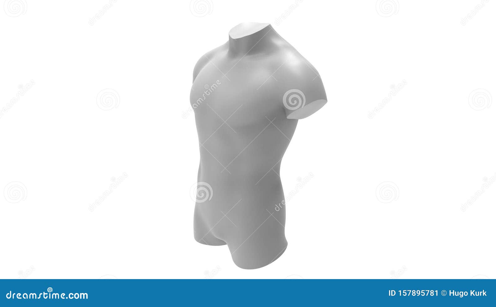 Male Torso With Sagging Belly And Soft Muscles Vector Set ...