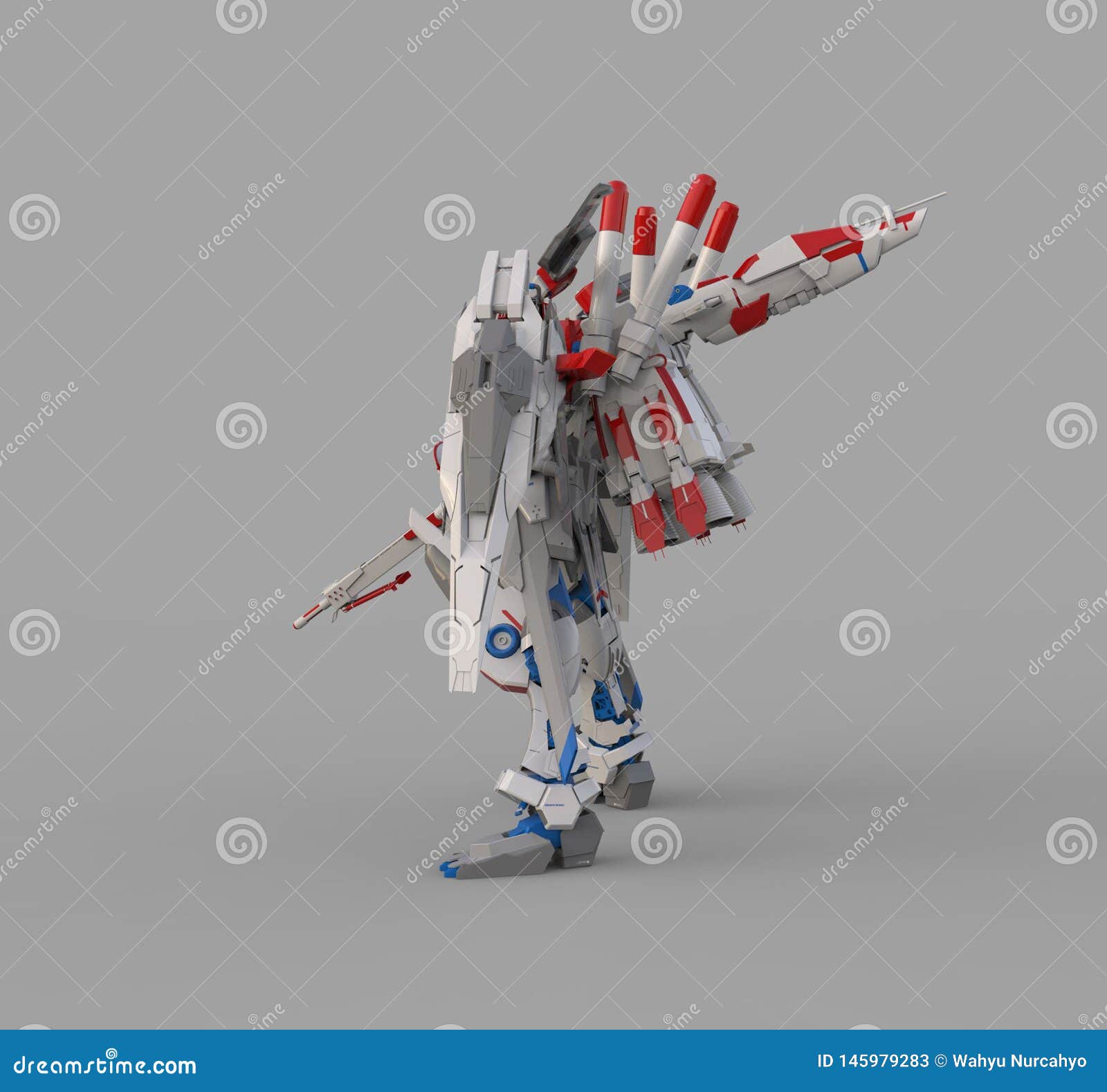 3d rendering of mecha editorial stock photo. Illustration of robotic ...