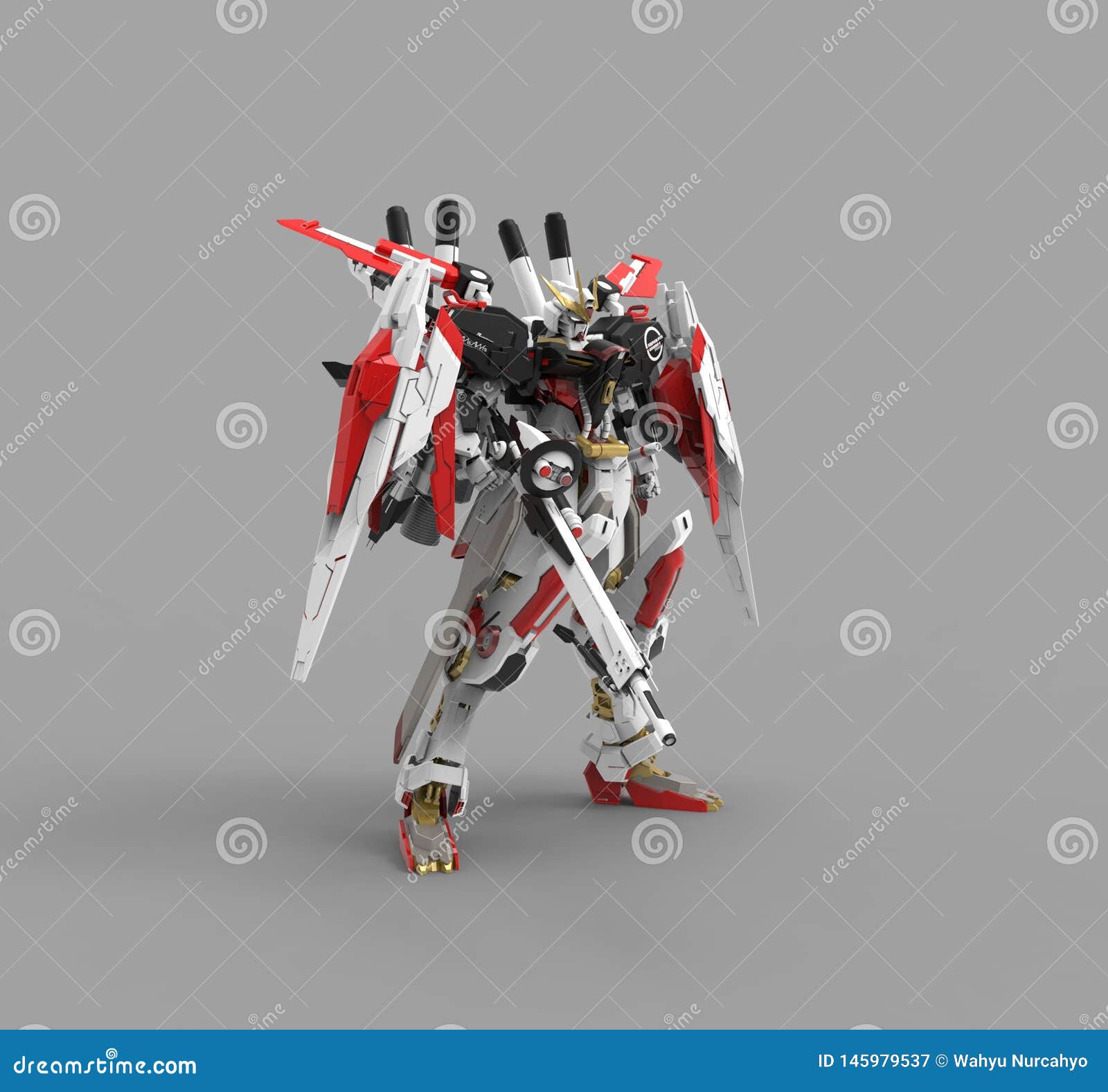 3d rendering of mecha editorial photography. Illustration of soldier ...