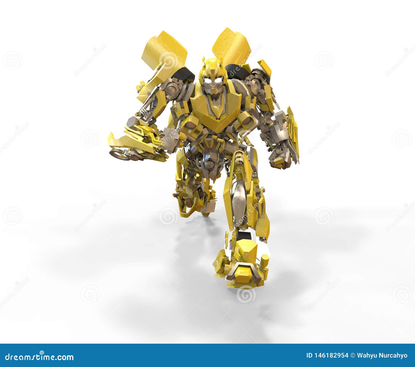 3d rendering of mecha editorial stock image. Illustration of isolated ...