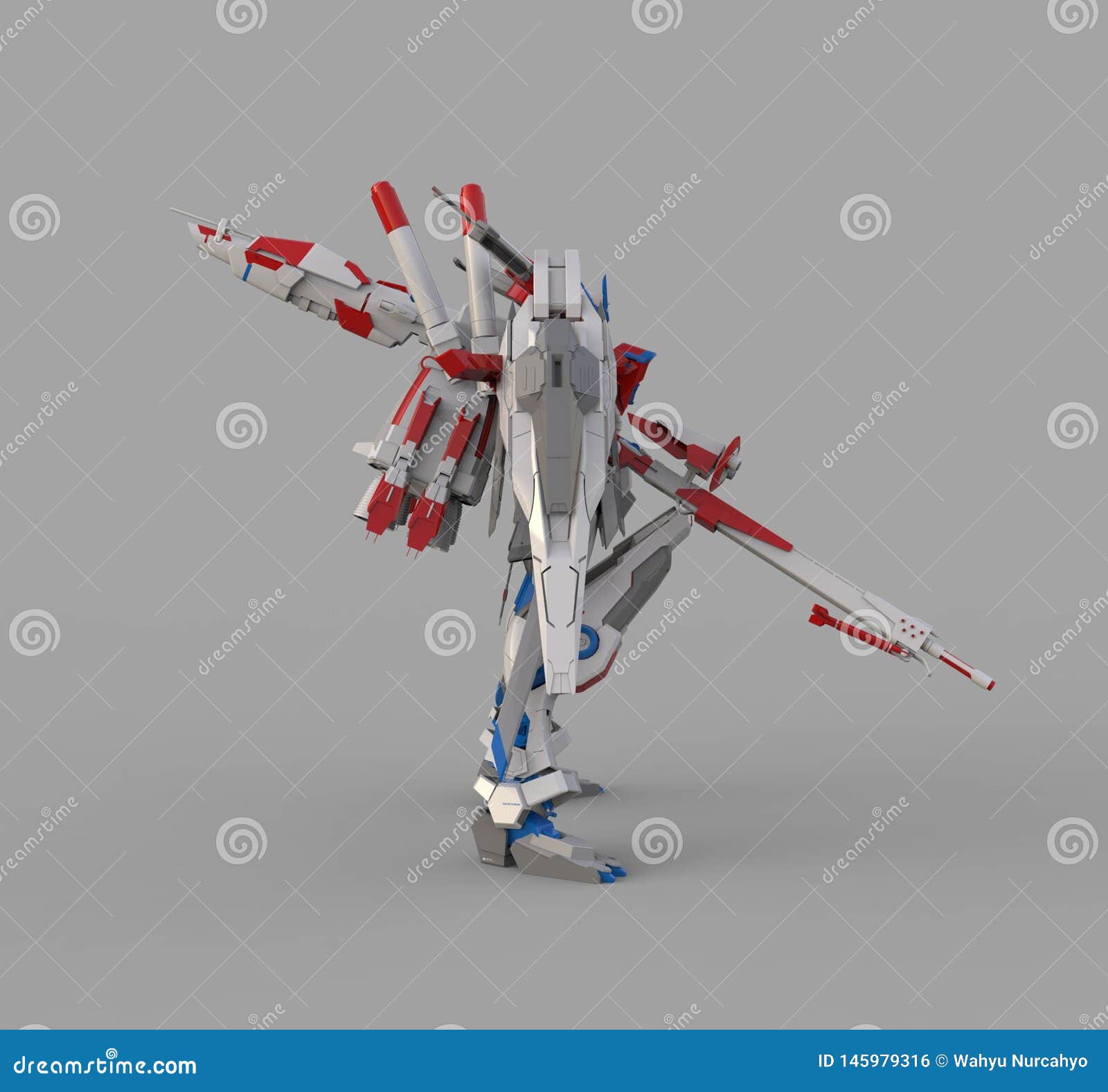 3d rendering of mecha editorial photo. Illustration of mechanical ...