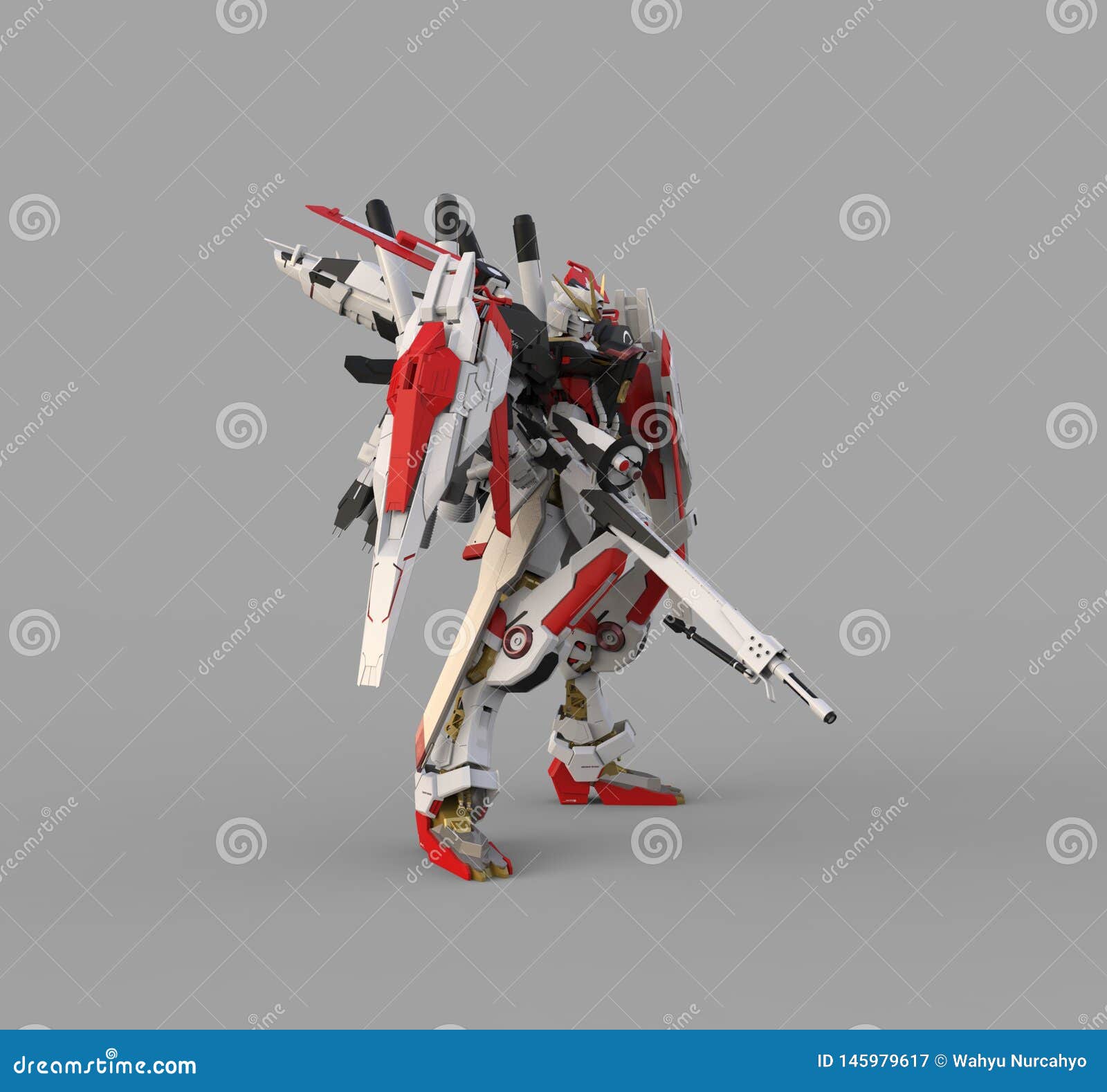 3d rendering of mecha editorial photography. Illustration of fiction ...