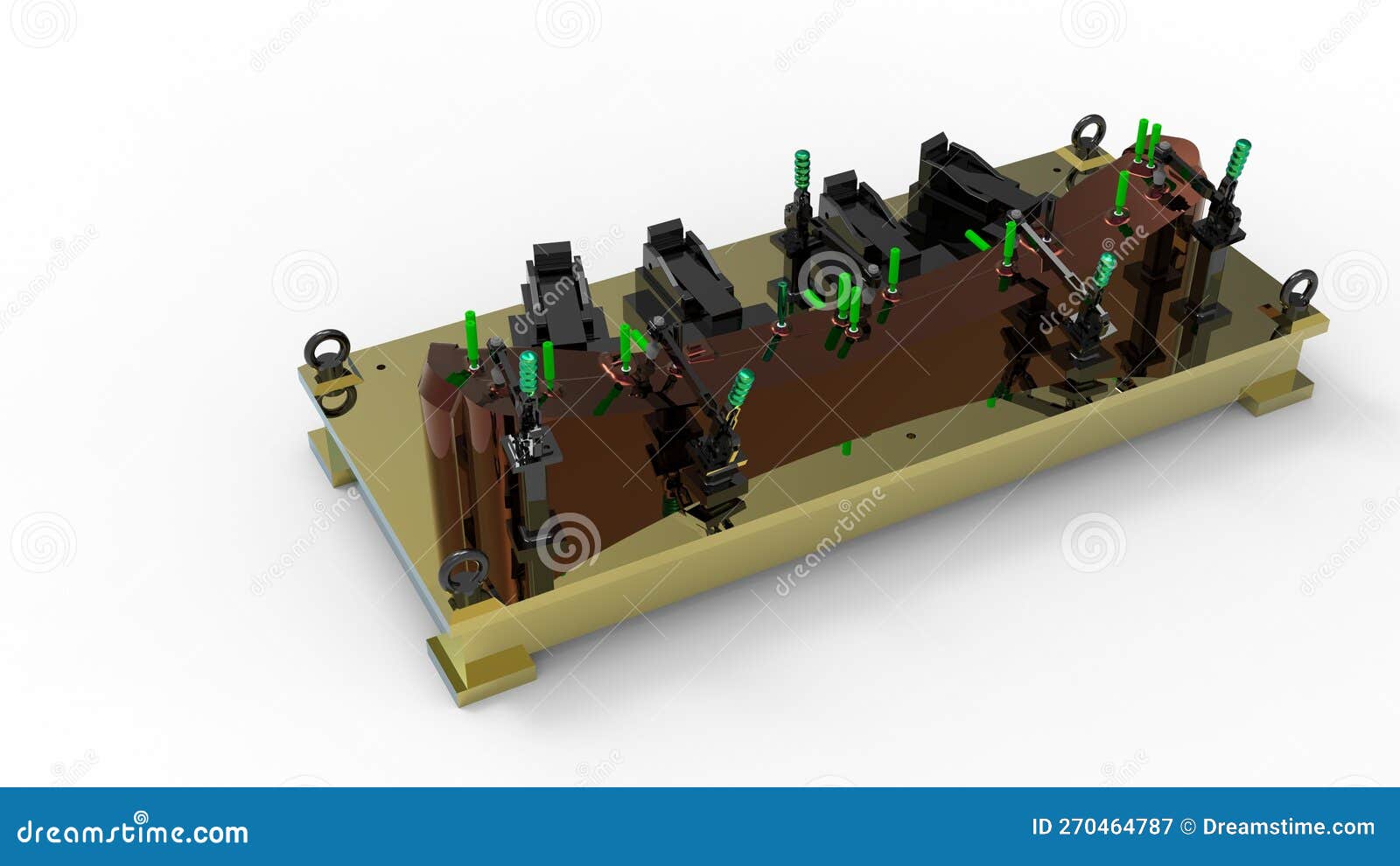 3D Rendering - Mechanical Assembly Used for Measurements and Welding ...
