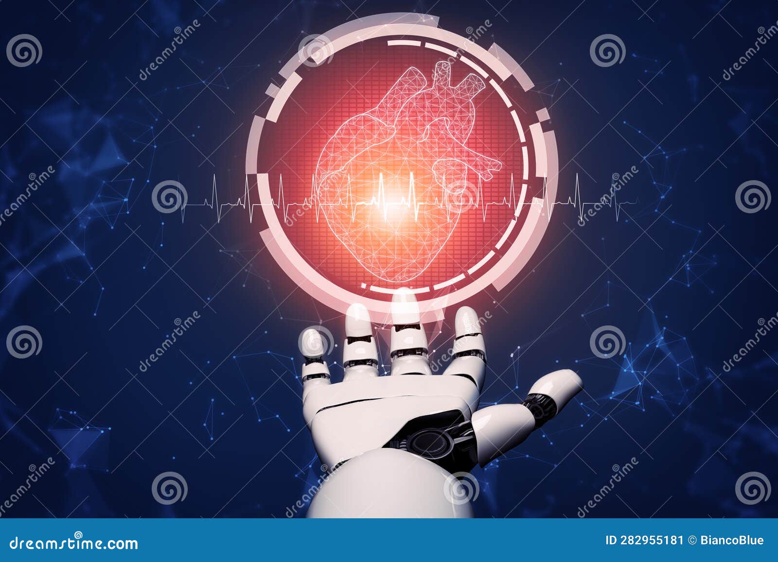 3D Rendering Medical Artificial Intelligence Robot Stock Illustration ...