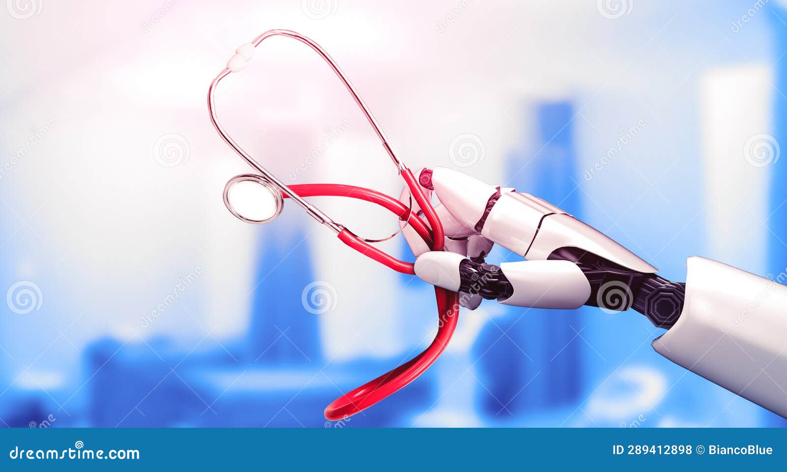 3D Rendering Medical Artificial Intelligence Robot Stock Illustration ...