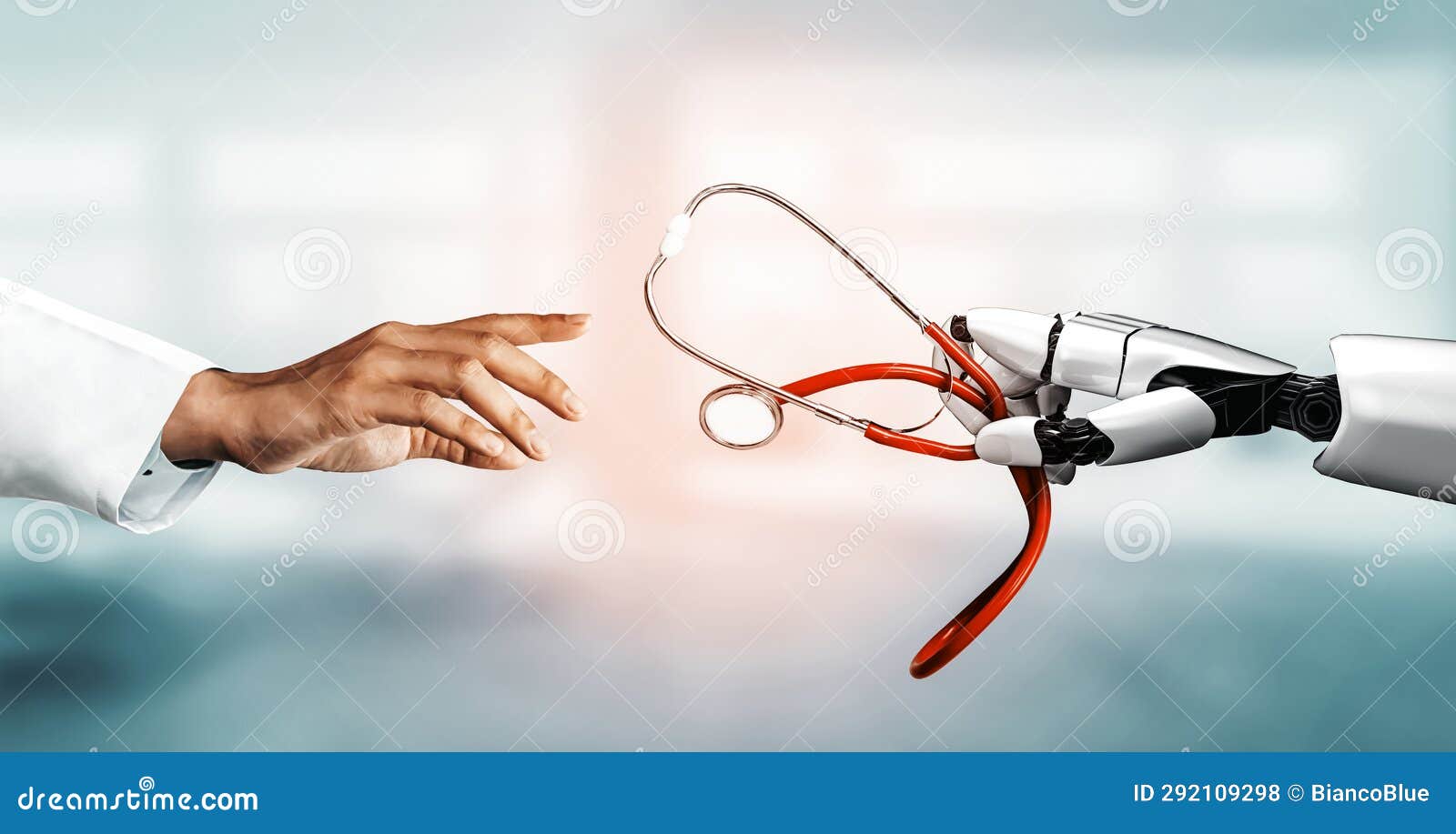 3D Rendering Medical Artificial Intelligence Robot Stock Illustration ...