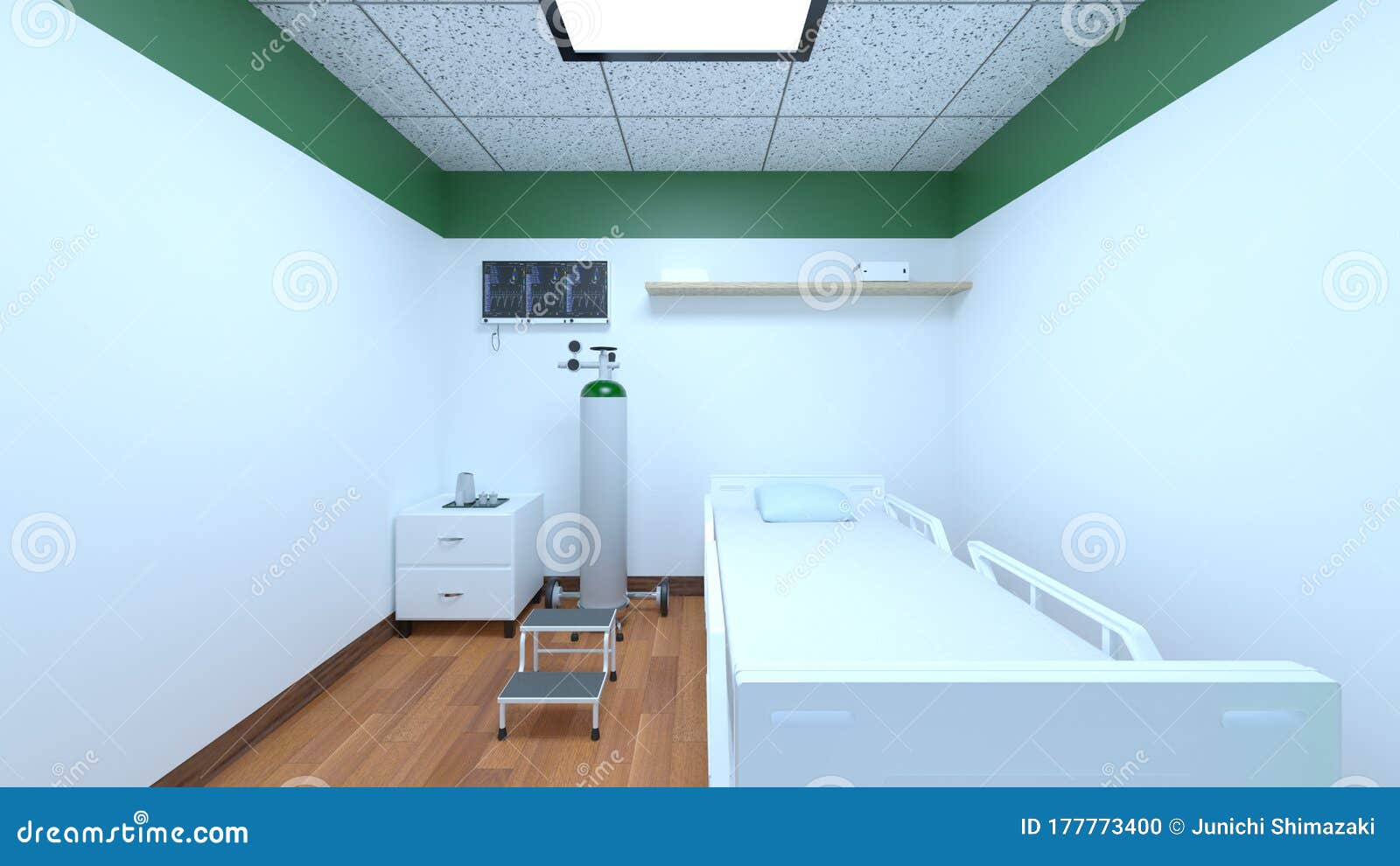 3D Rendering of Medical Space Stock Illustration - Illustration of ...