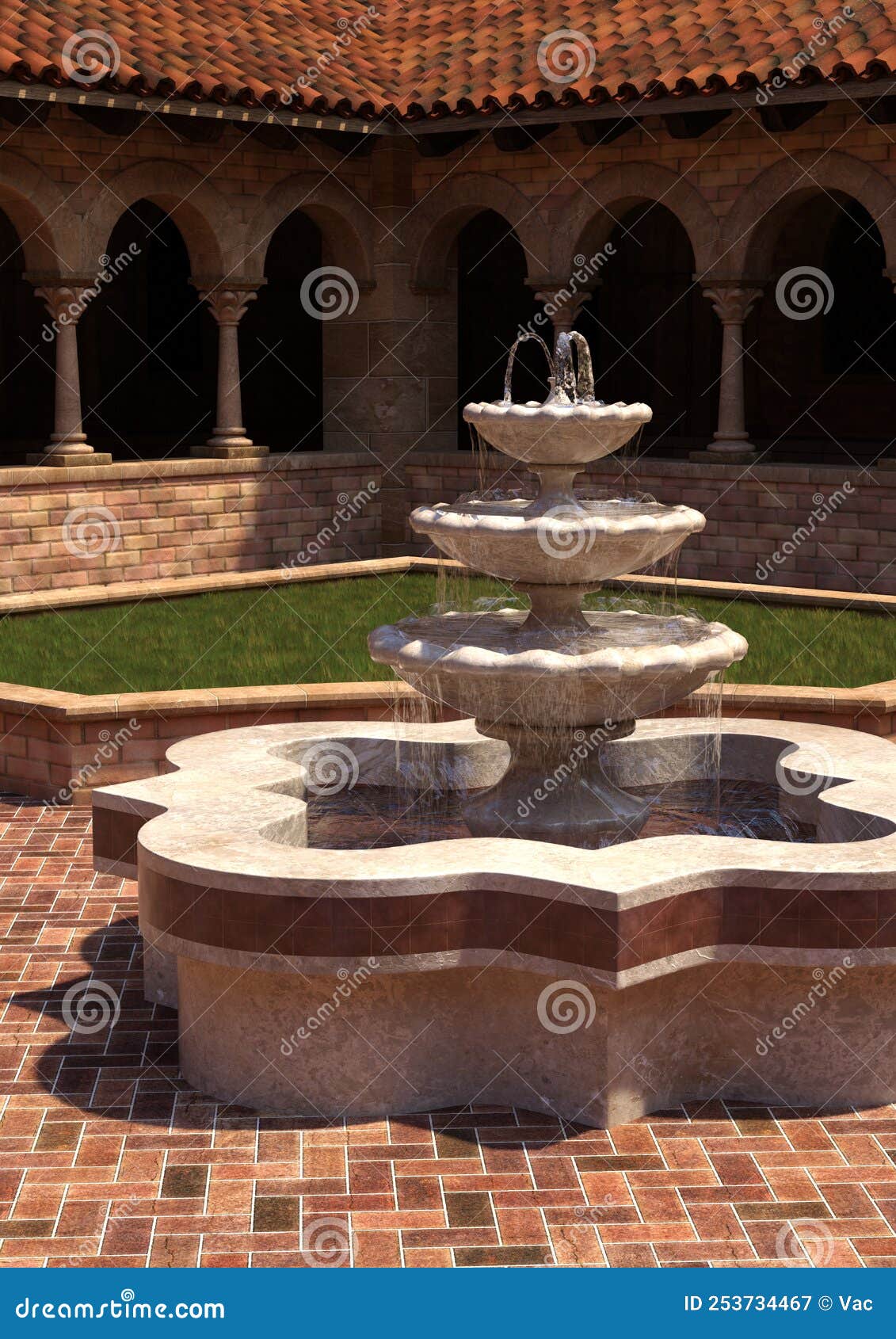 3D Rendering Medieval Castle Stock Illustration - Illustration of ...