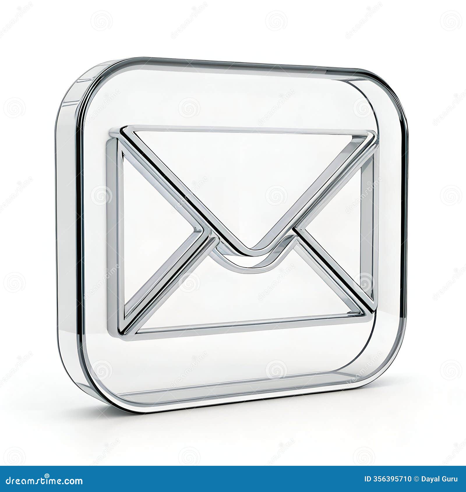 3D Rendering Message Icon Transparent Stock Illustration - Illustration ...