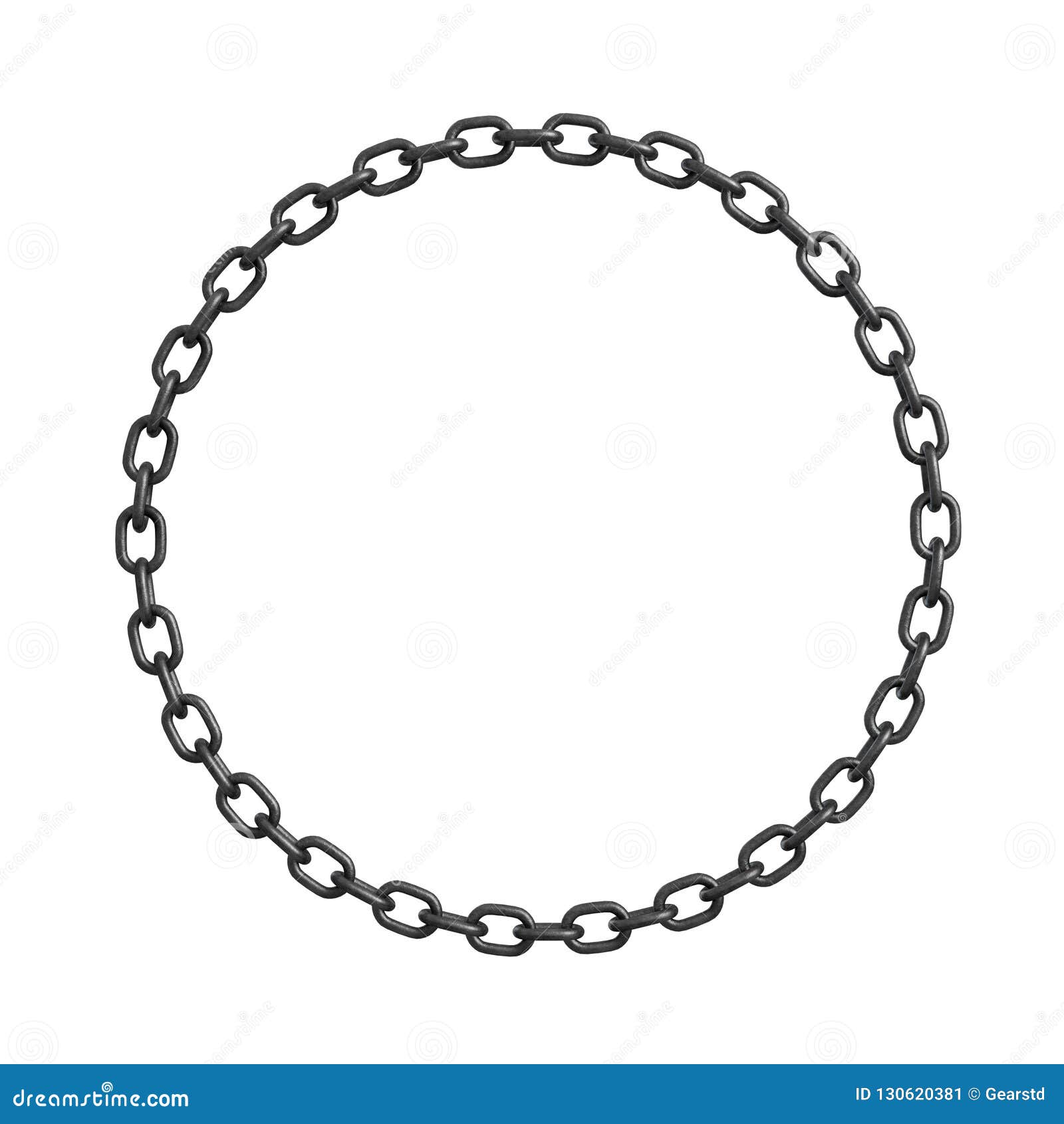 3d Rendering of a Metal Chain Made in Shape of a Perfect Circle on a ... 3d Rendering of a Metal Chain Made in Shape of a Perfect Circle on a ...
