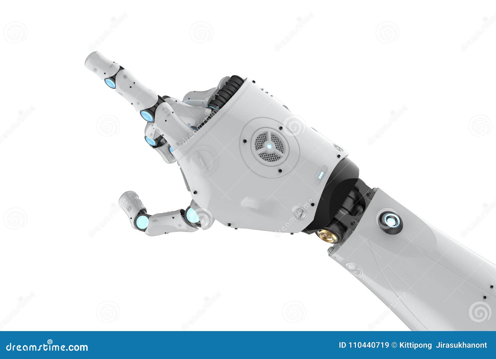 Cyborg arm isolated stock illustration. Illustration of metallic ...