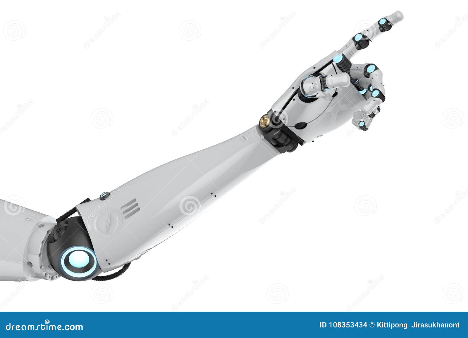 Cyborg arm isolated stock illustration. Illustration of humanoid ...
