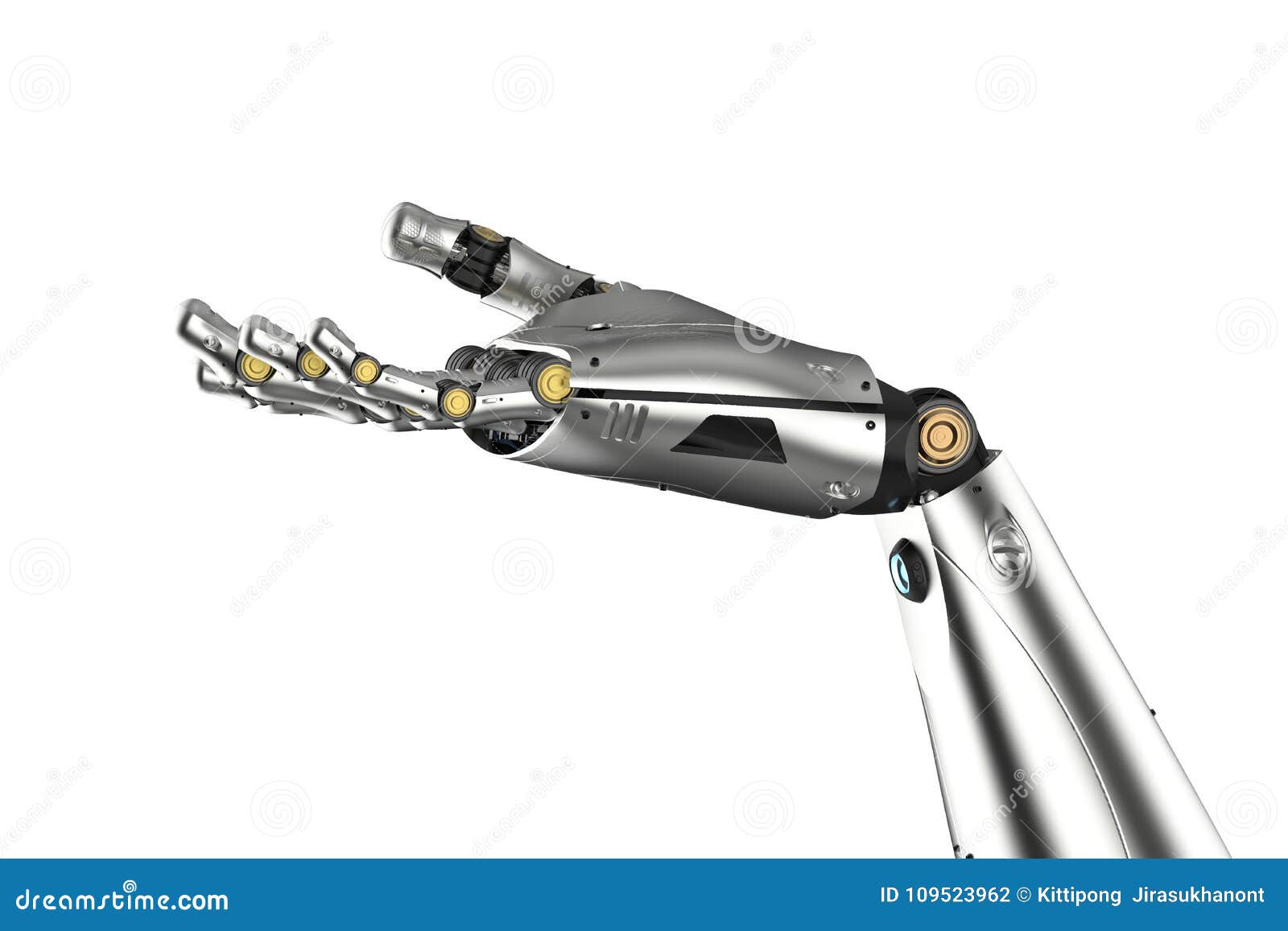 Cyborg arm isolated stock illustration. Illustration of cybernetic ...