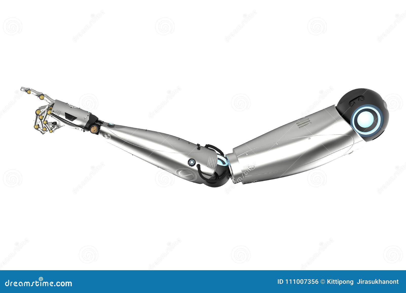 Cyborg arm isolated stock illustration. Illustration of mechanical ...