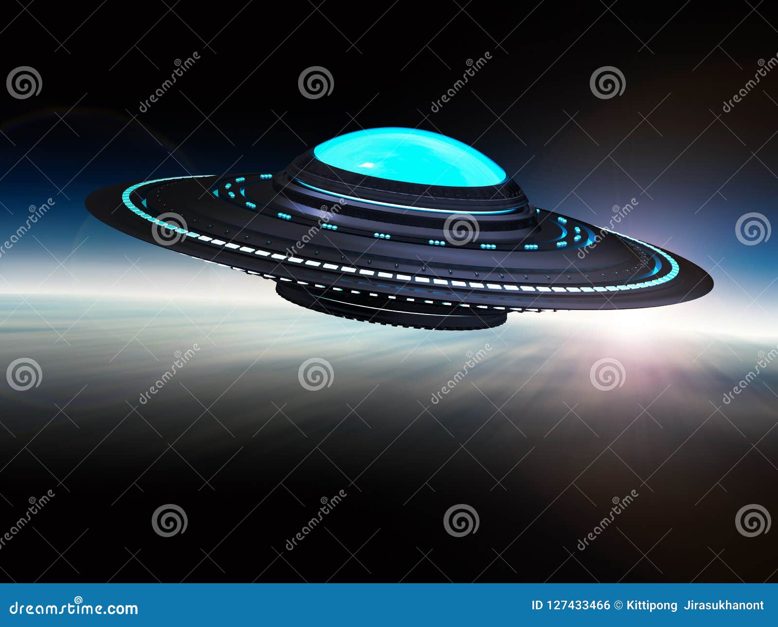 Ufo or alien spaceship stock illustration. Illustration of rendering ... Ufo or alien spaceship stock illustration. Illustration of rendering ...