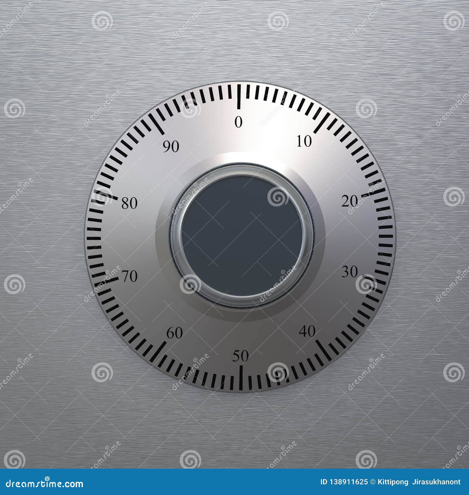 Metal Vault with Dial Number Stock Illustration - Illustration of metal ...