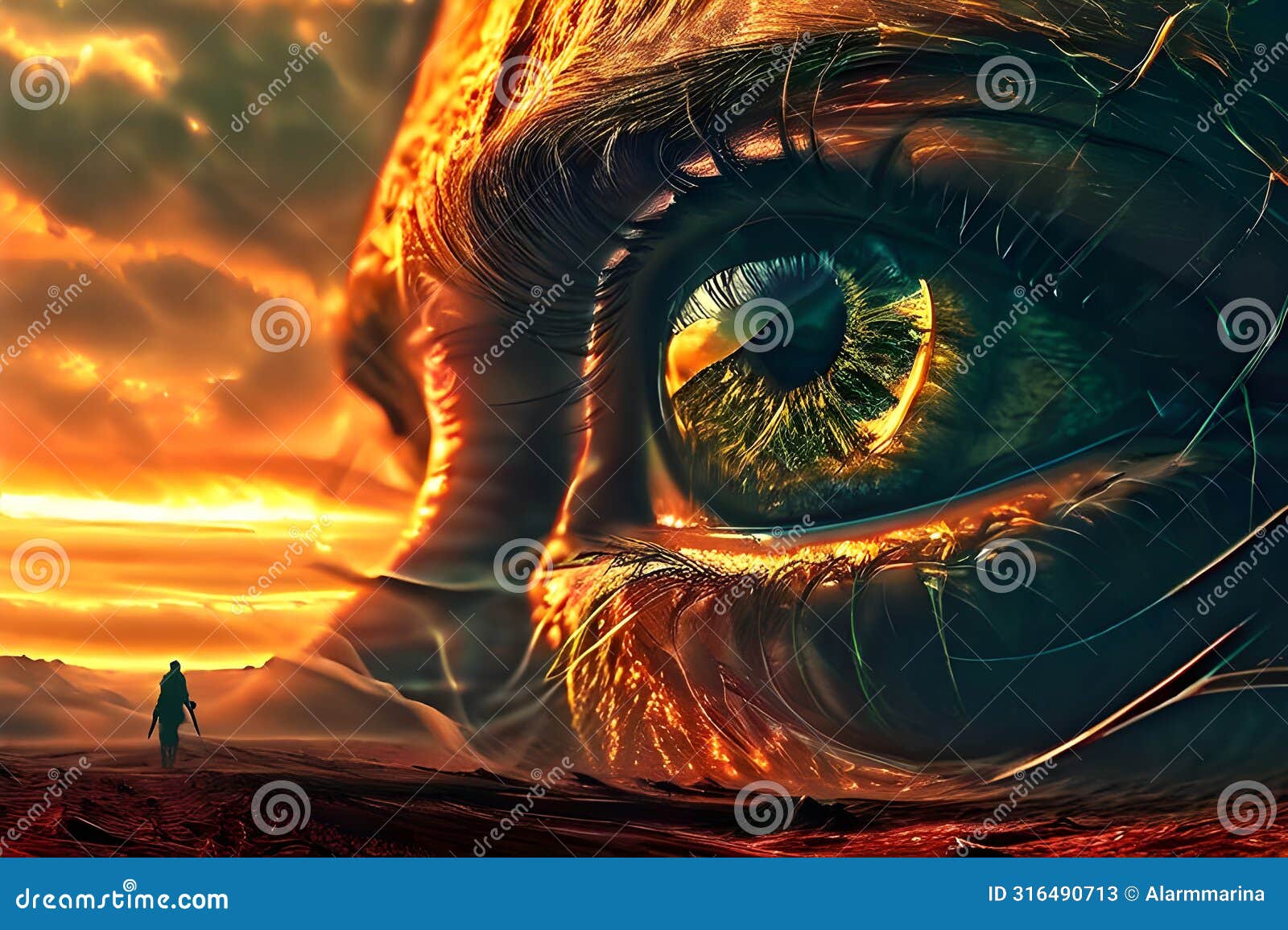 3D Rendering of Microscopic Cells of the Human Eye. Ophthalmologist ...