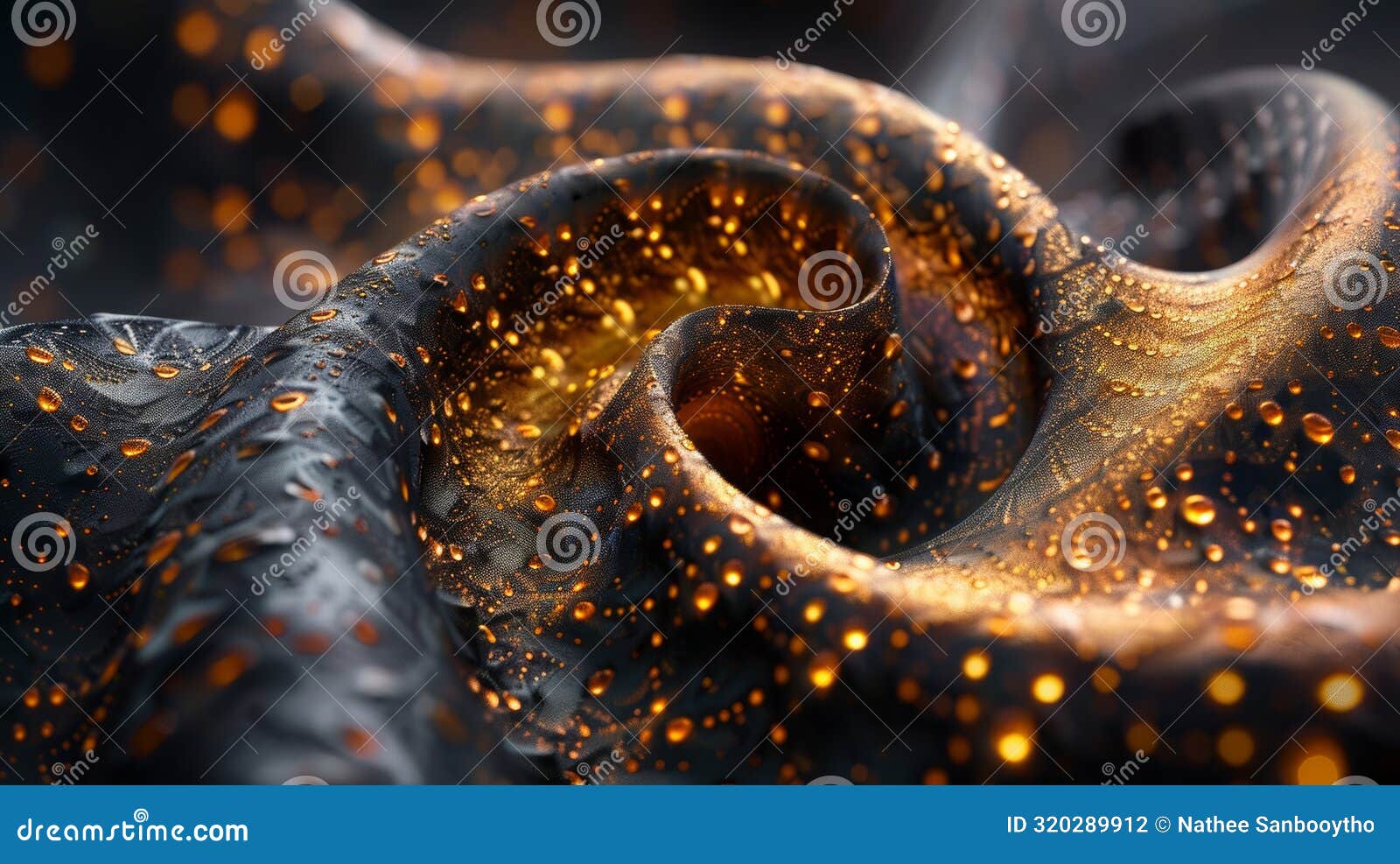 3D Rendering of a Microscopic Structure Stock Illustration ...