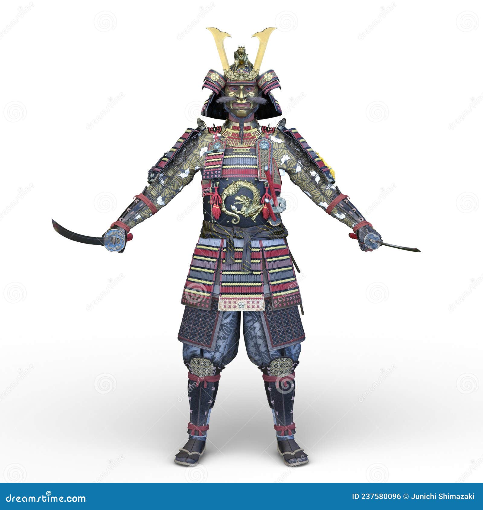 3D Rendering of a Military Commander Stock Illustration - Illustration ...