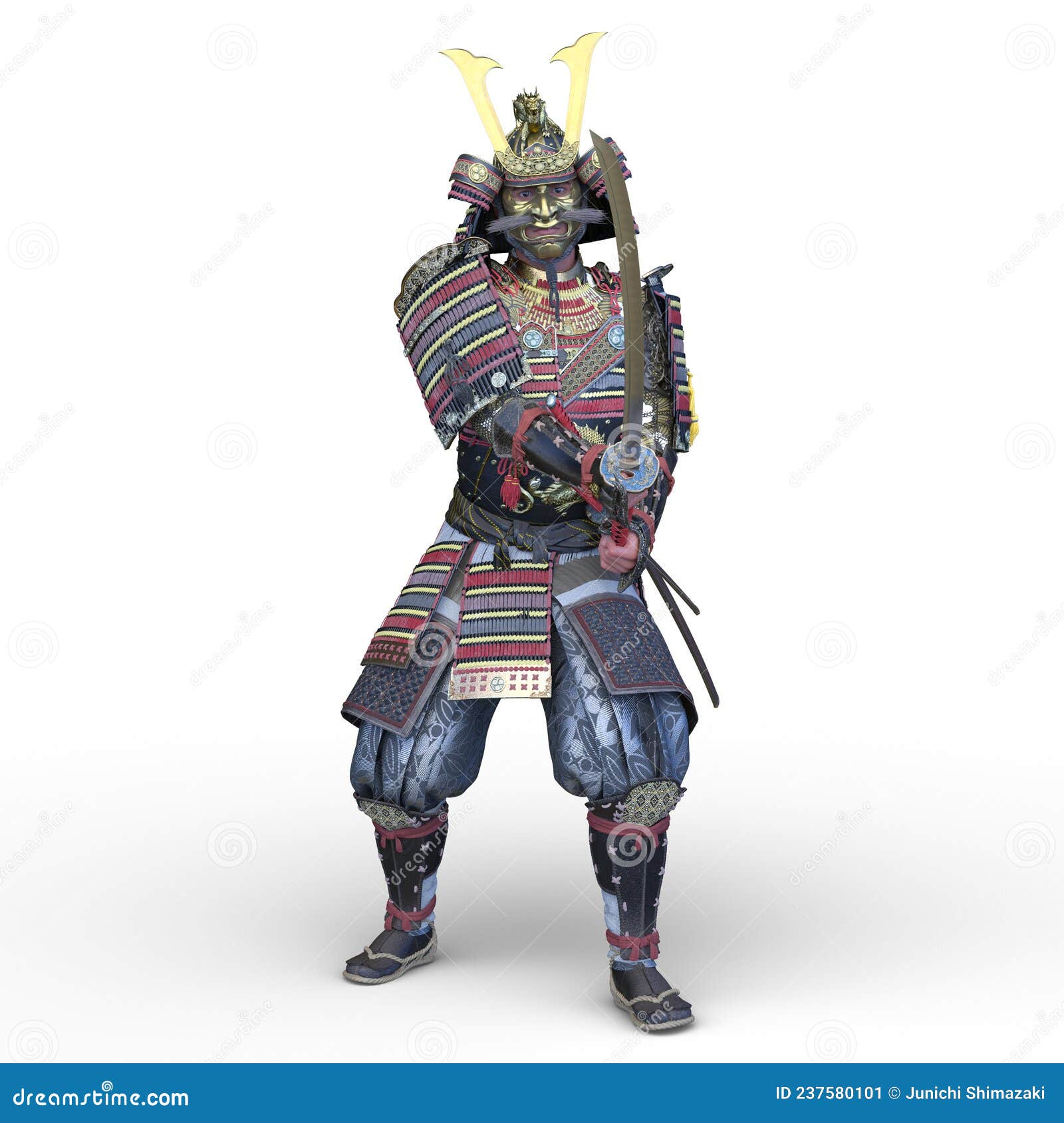 3D Rendering of a Military Commander Stock Illustration - Illustration ...