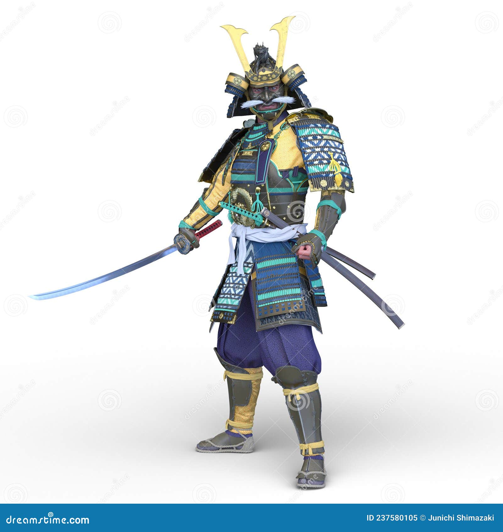 3D Rendering of a Military Commander Stock Illustration - Illustration ...