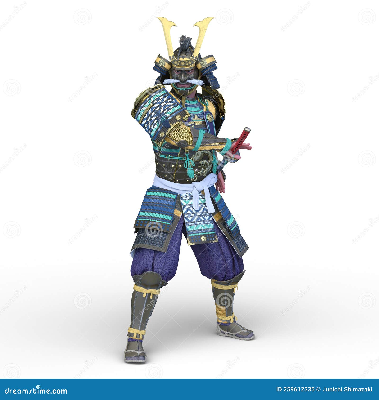 3D Rendering of a Military Commander Stock Illustration - Illustration ...