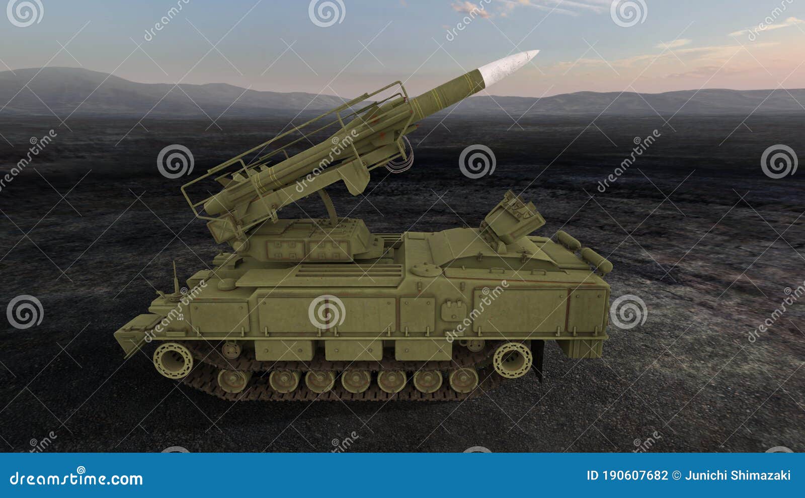 3D Rendering of Military Tank Stock Illustration - Illustration of tank ...
