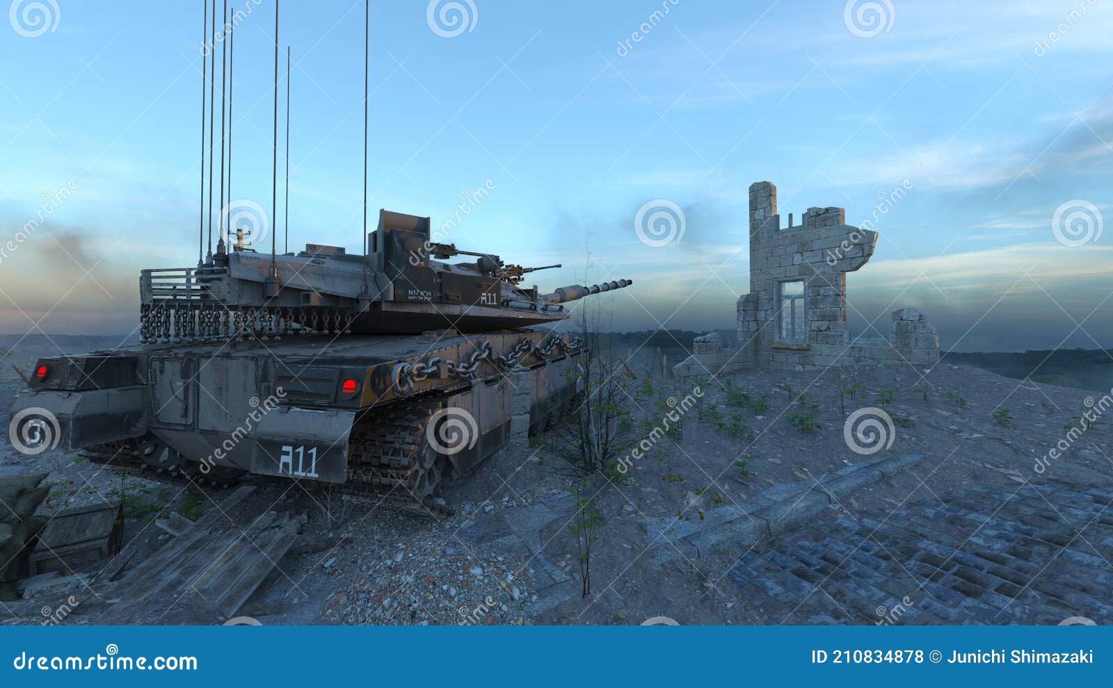 3D Rendering of Military Tank Stock Illustration - Illustration of toys ...