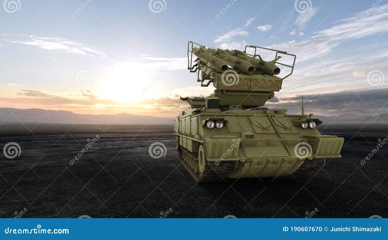 3D Rendering of Military Tank Stock Illustration - Illustration of toys ...