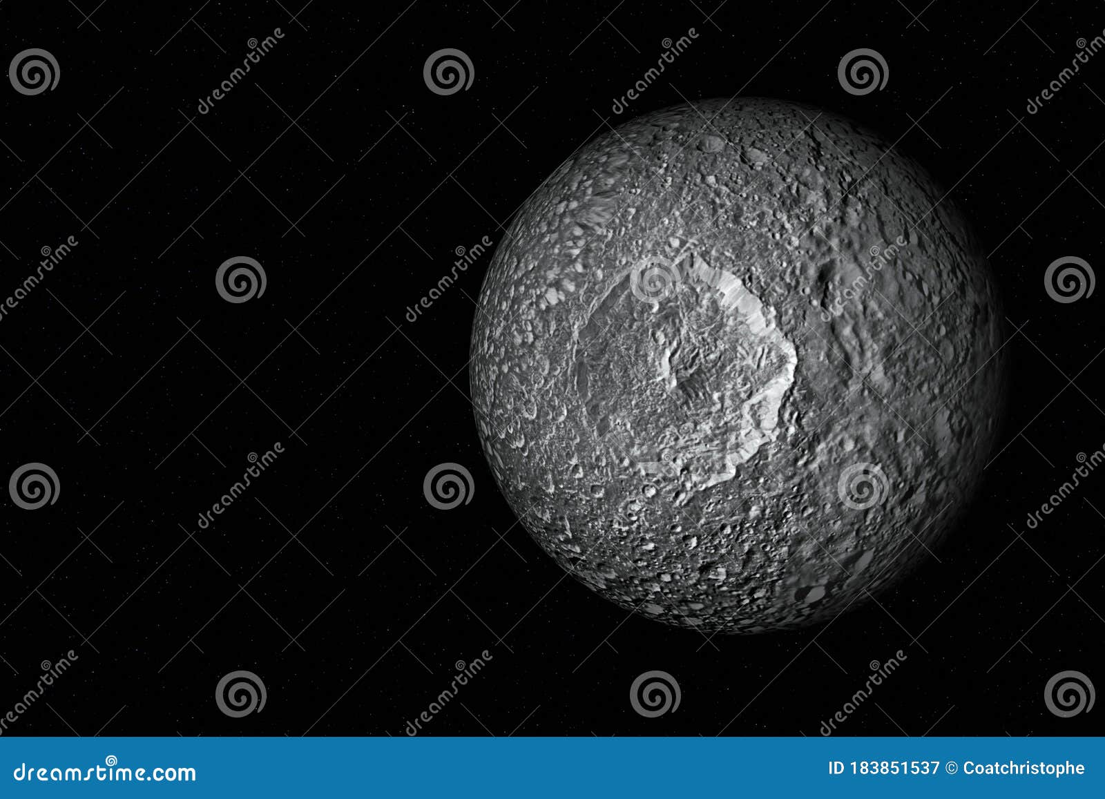 Mimas, One of the Moon of Saturn Stock Illustration - Illustration of ... Mimas, One of the Moon of Saturn Stock Illustration - Illustration of ...