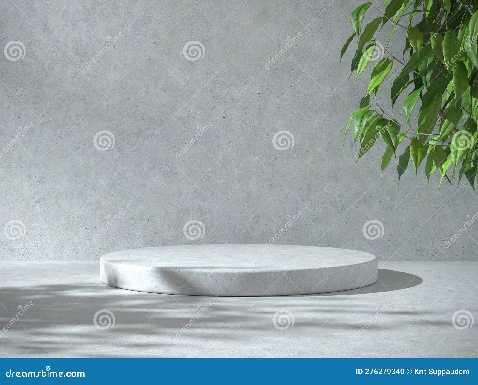 3d Rendering Minimal Mockup Concrete Podium Display, Wall Cement ...