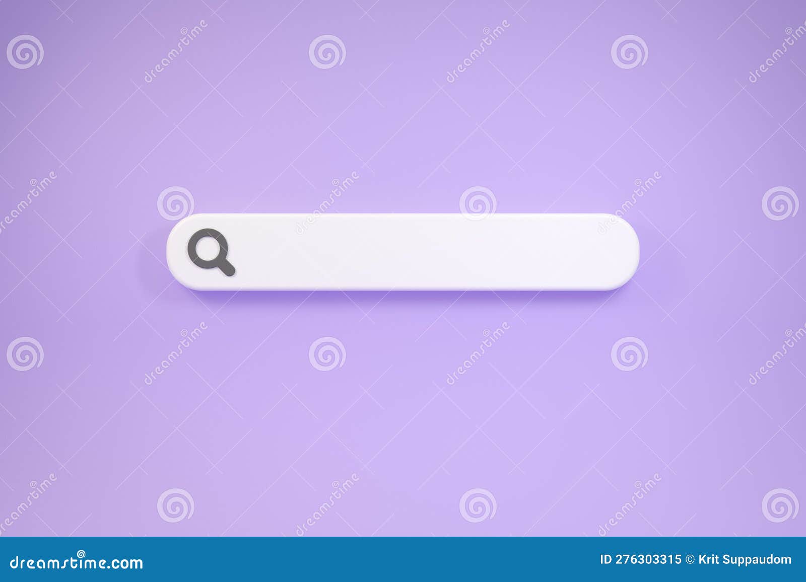 3d Rendering Minimal Modern Searching Bar Network on Purple Pastel ...