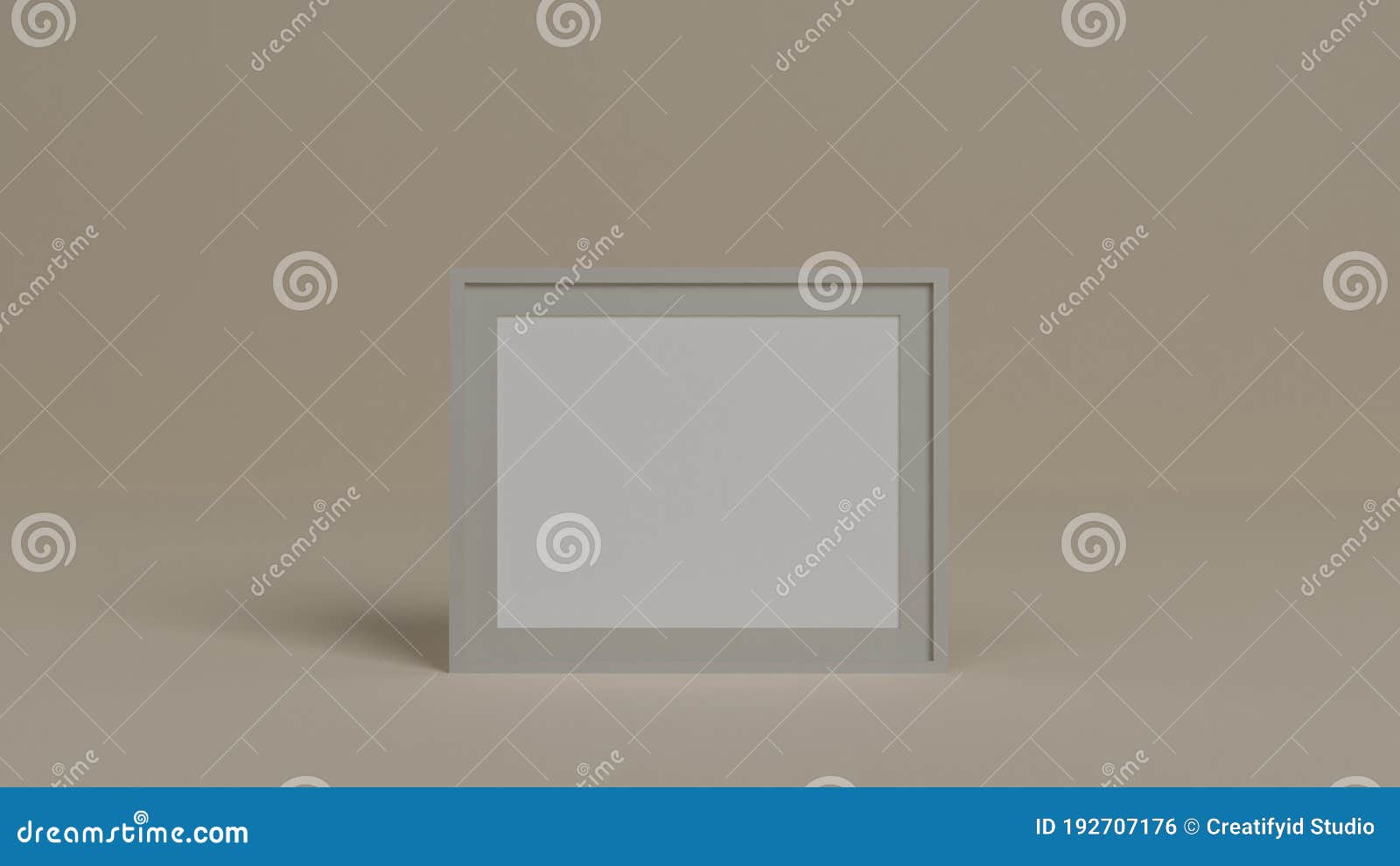 3d Rendering Minimalist Background. Frame Mockup with Minimal Scene ...