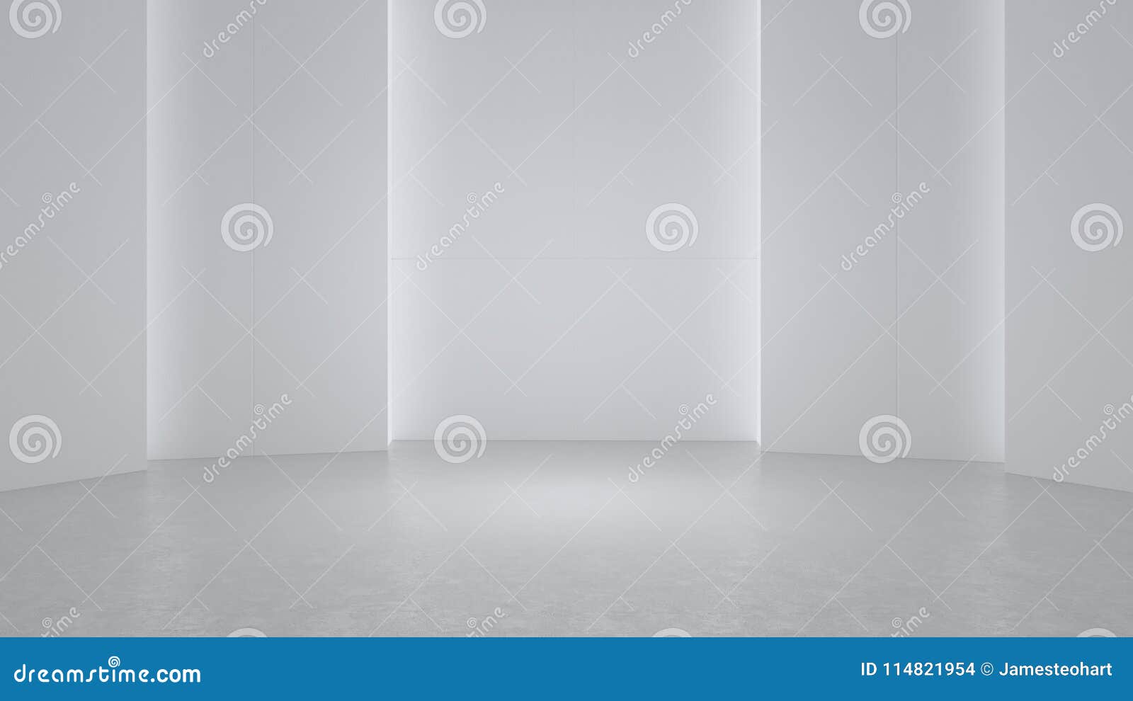 3D Rendering Minimalist And Modern Design Studio Room Space Background ...
