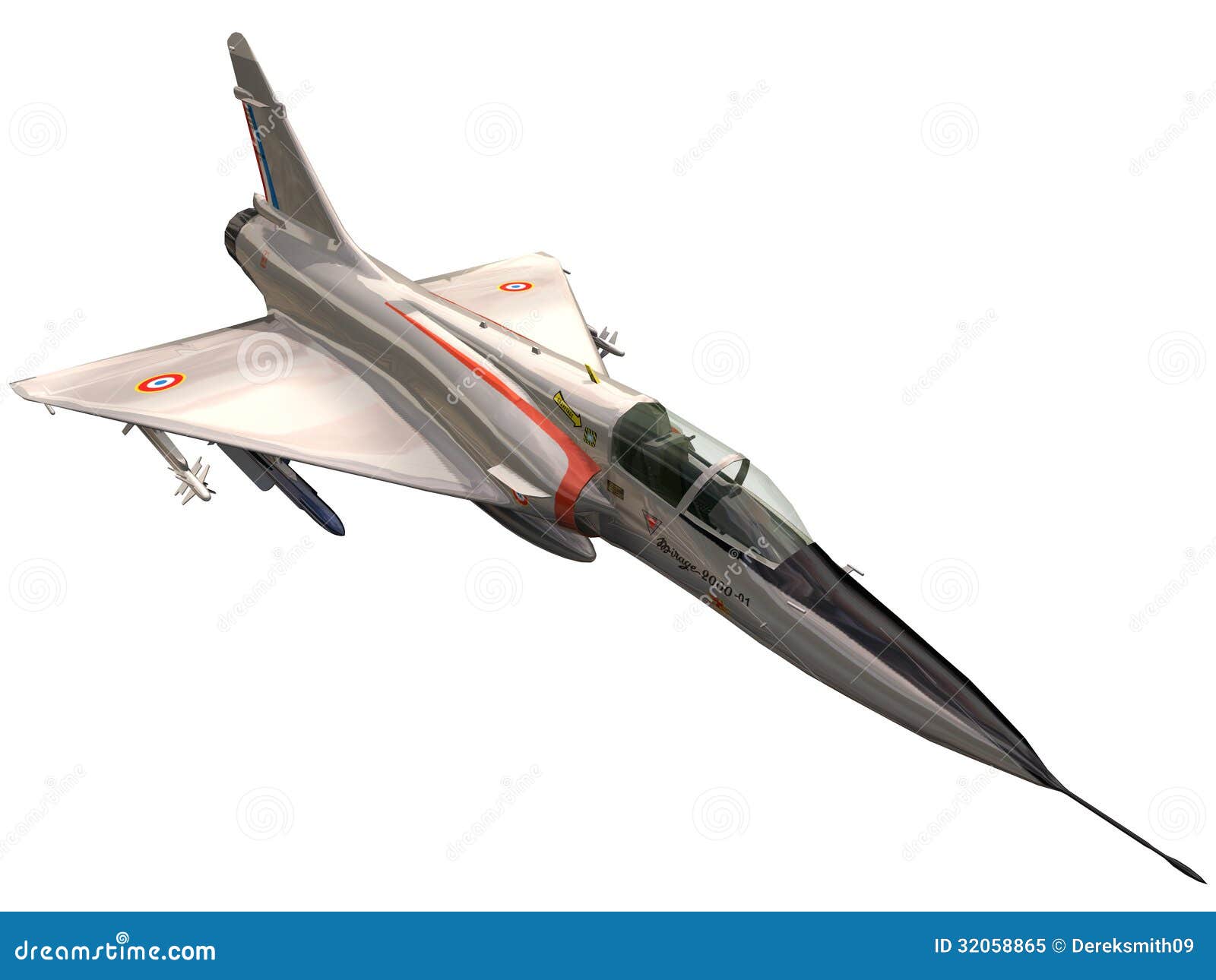 Dassault Mirage IIIE. Vector Drawing Of Multirole Tactical Fighter ...