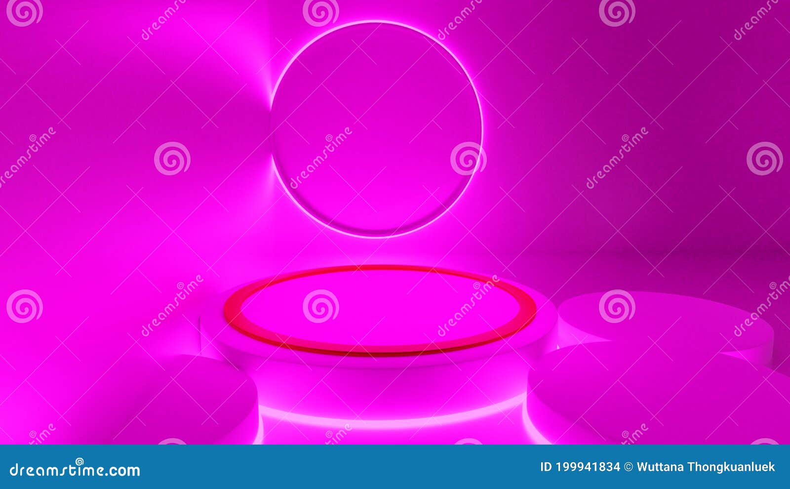 3d Rendering Mockup Stage Renderings Abstract Light Pink Glow Stock ...