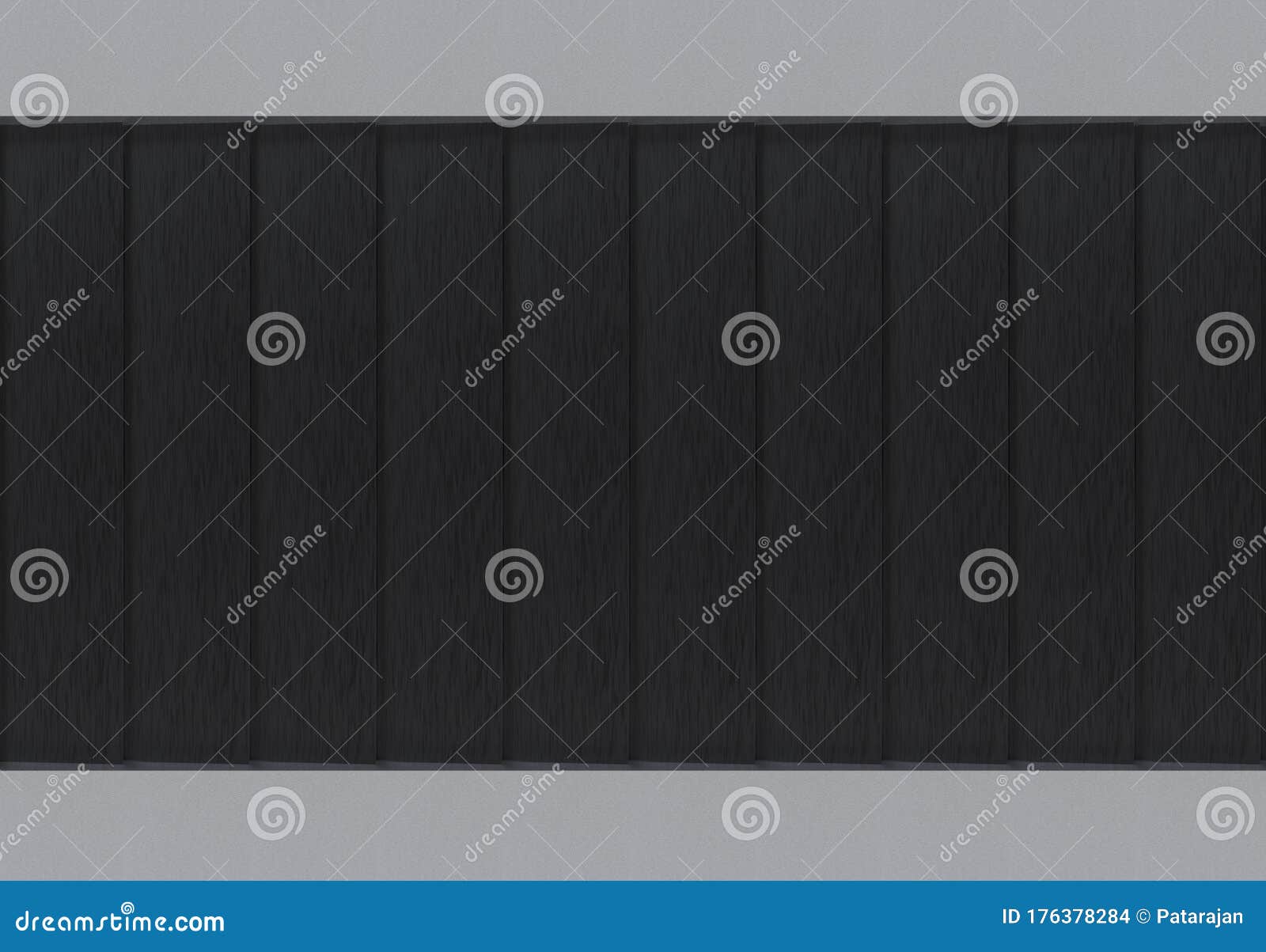 3d Rendering. Modern Black Metal Panel Plate Row Wall Design Background ...