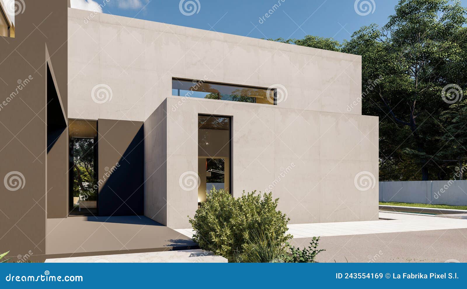Modern cubic house stock illustration. Illustration of house - 243554169