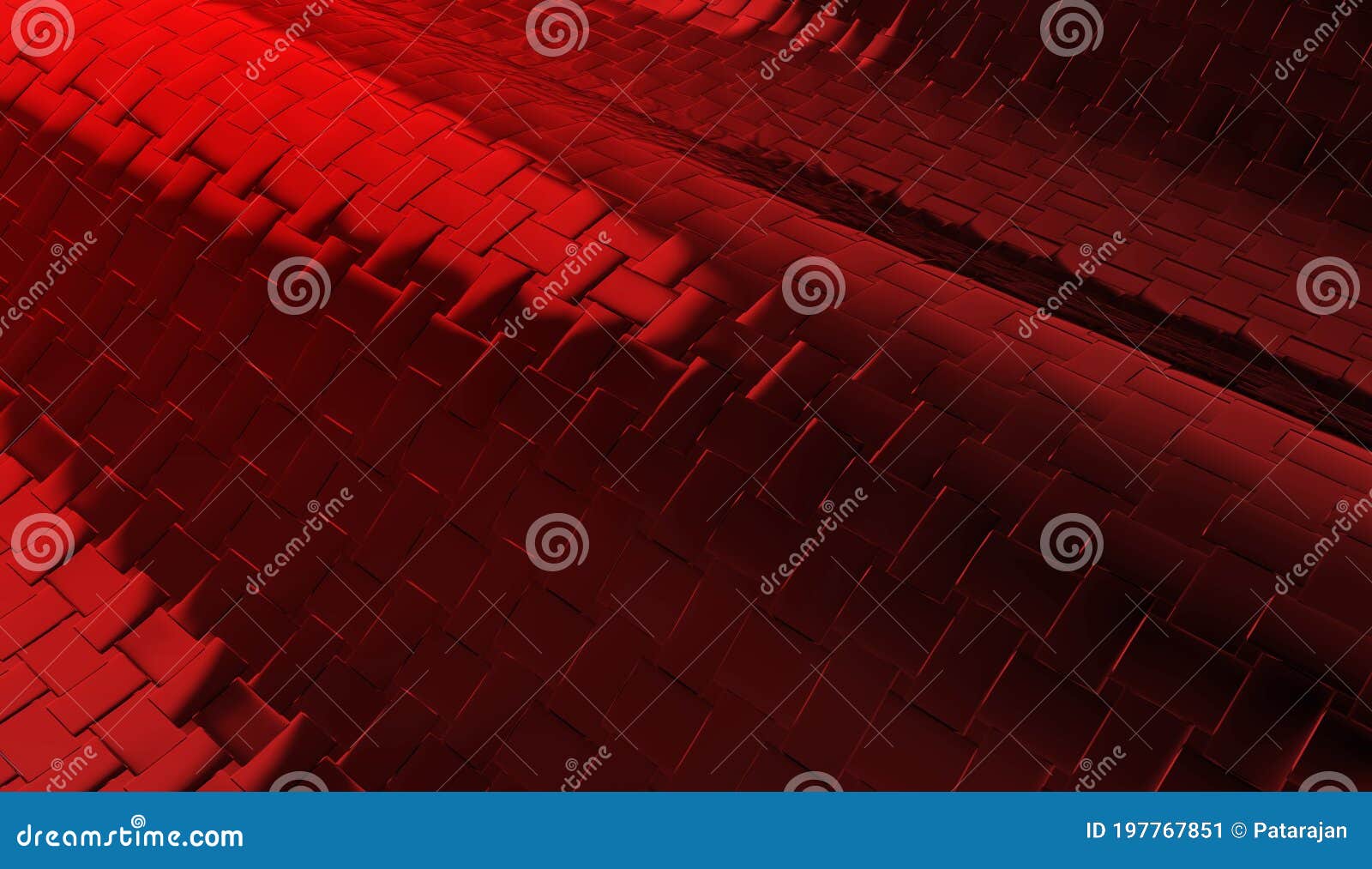 Modern Dark Red Metal Square Tiles Background. Stock Illustration ...
